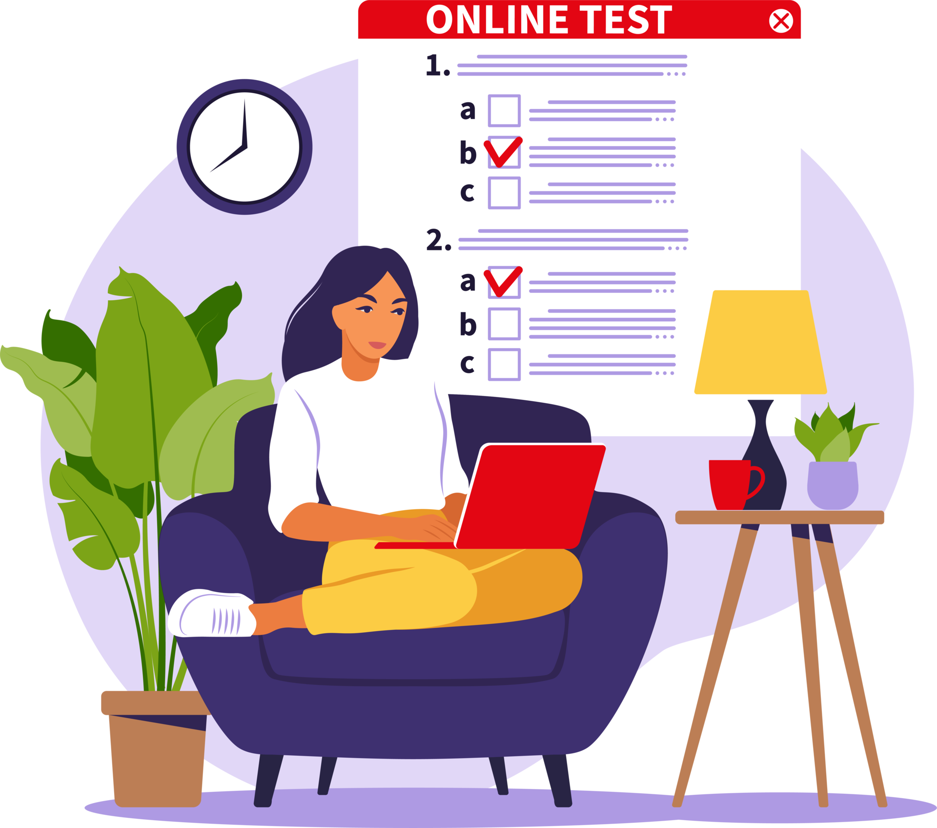 Computer Testing Clipart