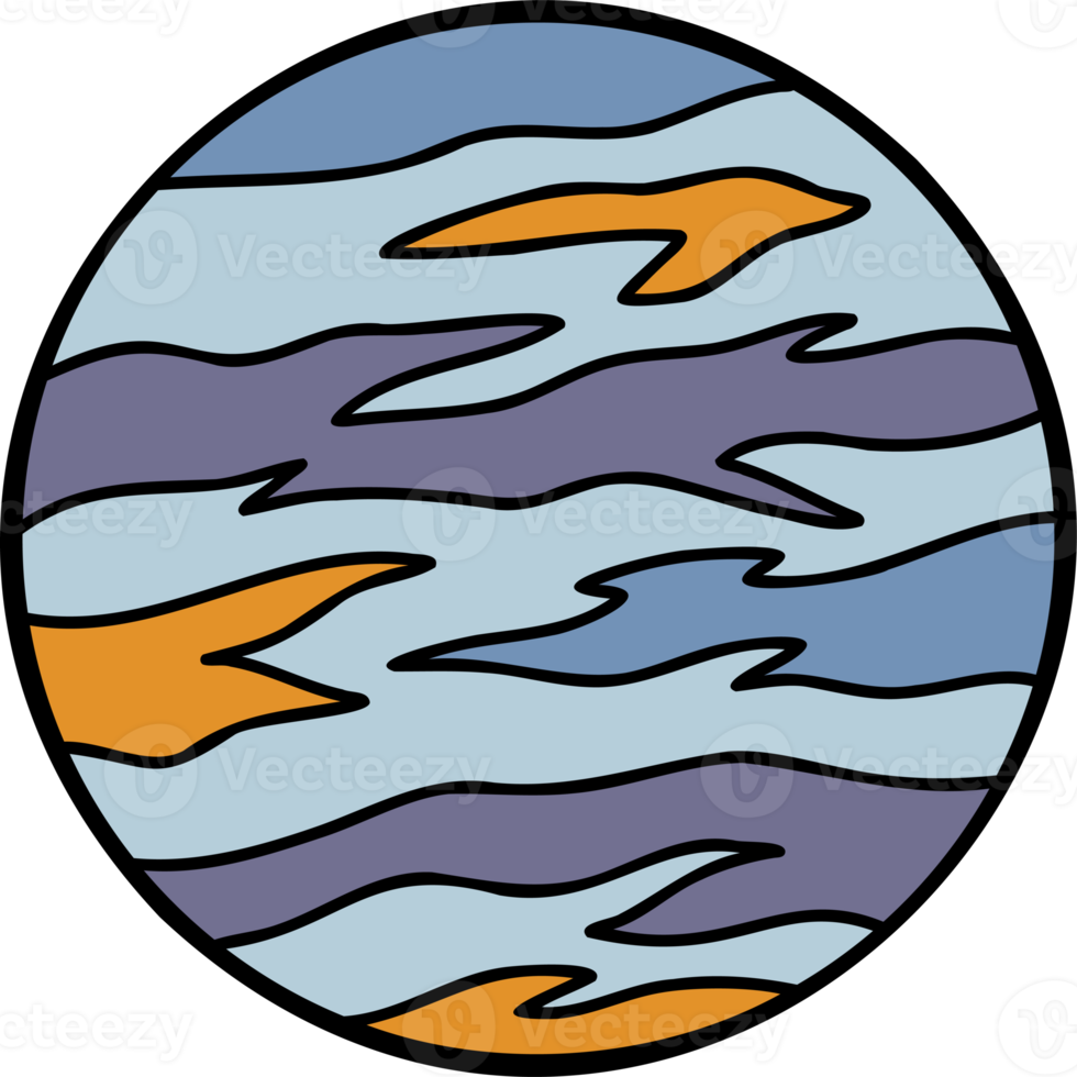 Hand Drawn planet illustration 12664928 PNG