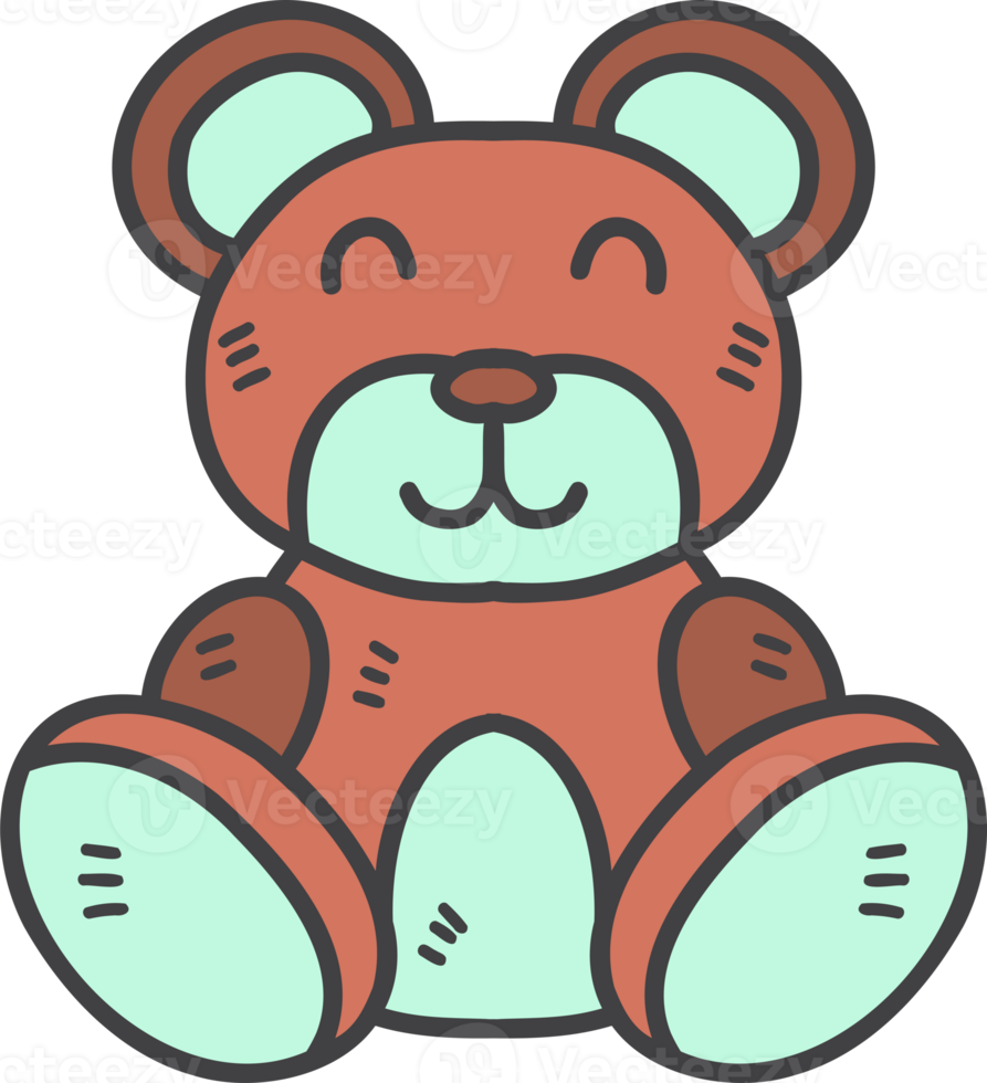 Hand Drawn teddy bear for kids illustration 12664964 PNG