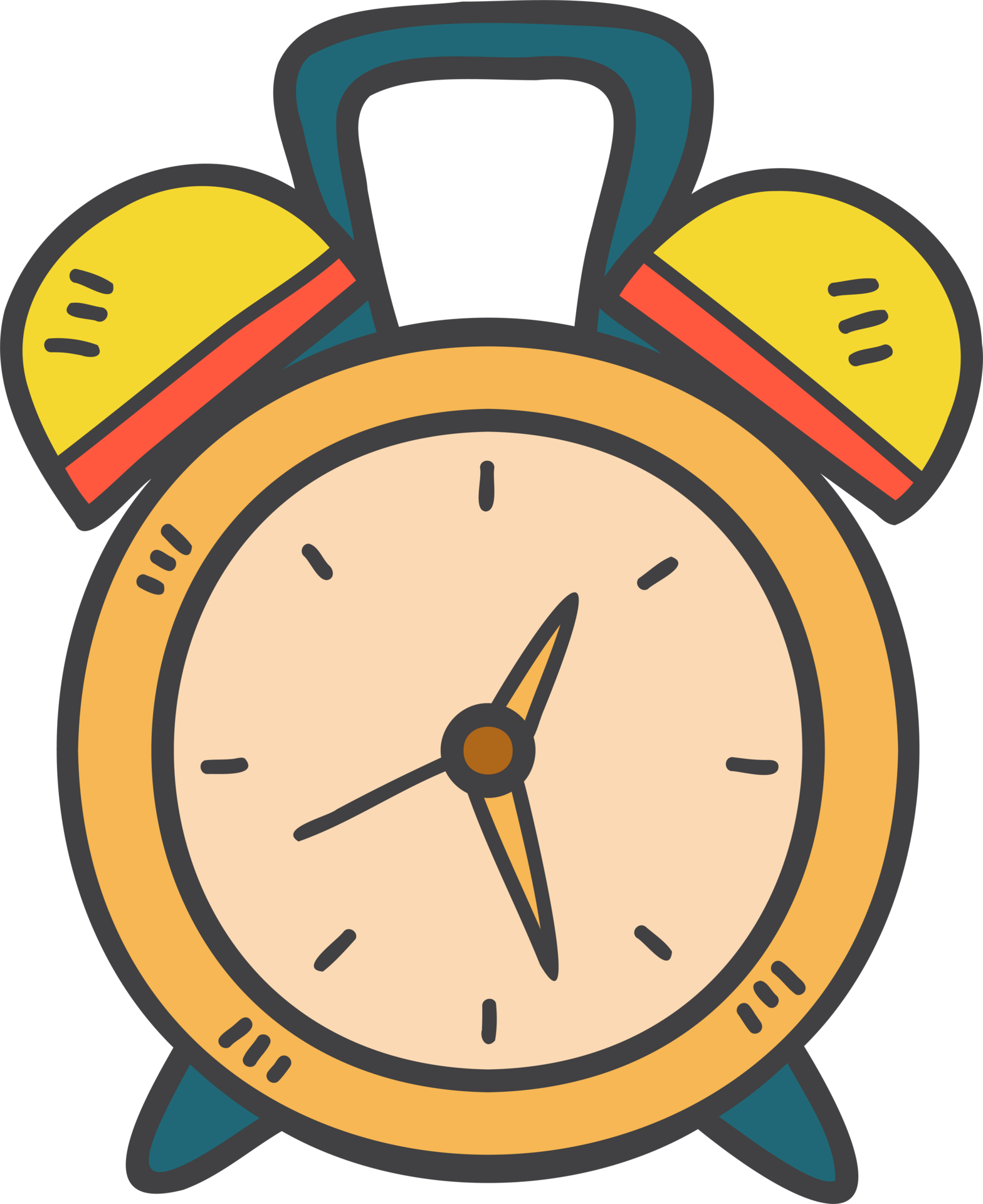 Hand Drawn Vintage Alarm Clock Illustration 12665127 Png