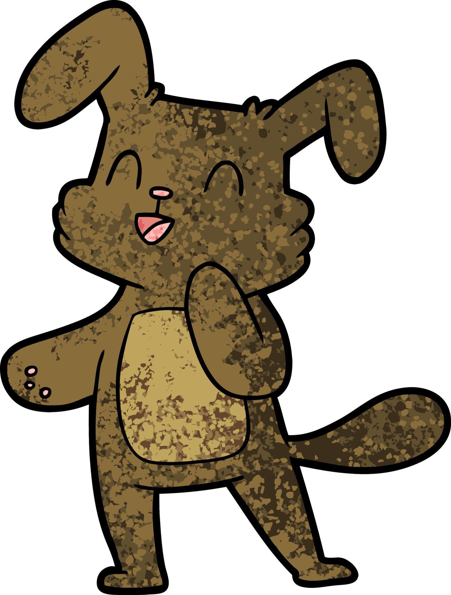 personaje de conejo de dibujos animados 12666178 Vector en Vecteezy