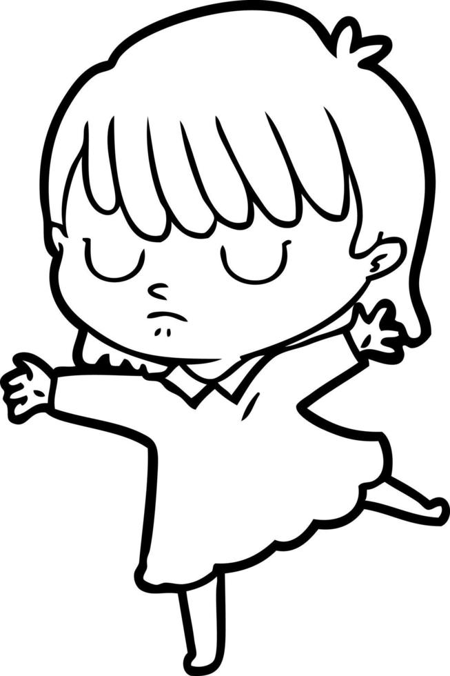 Cartoon Woman Character 12666432 Vector Art At Vecteezy