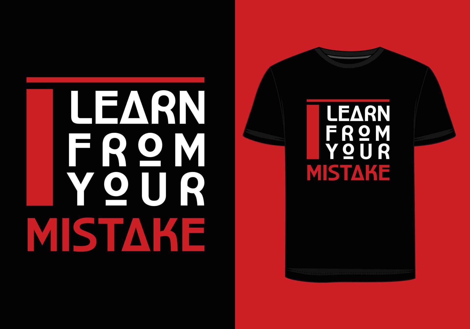 Learn from your mistake 12666846 Vector Art at Vecteezy