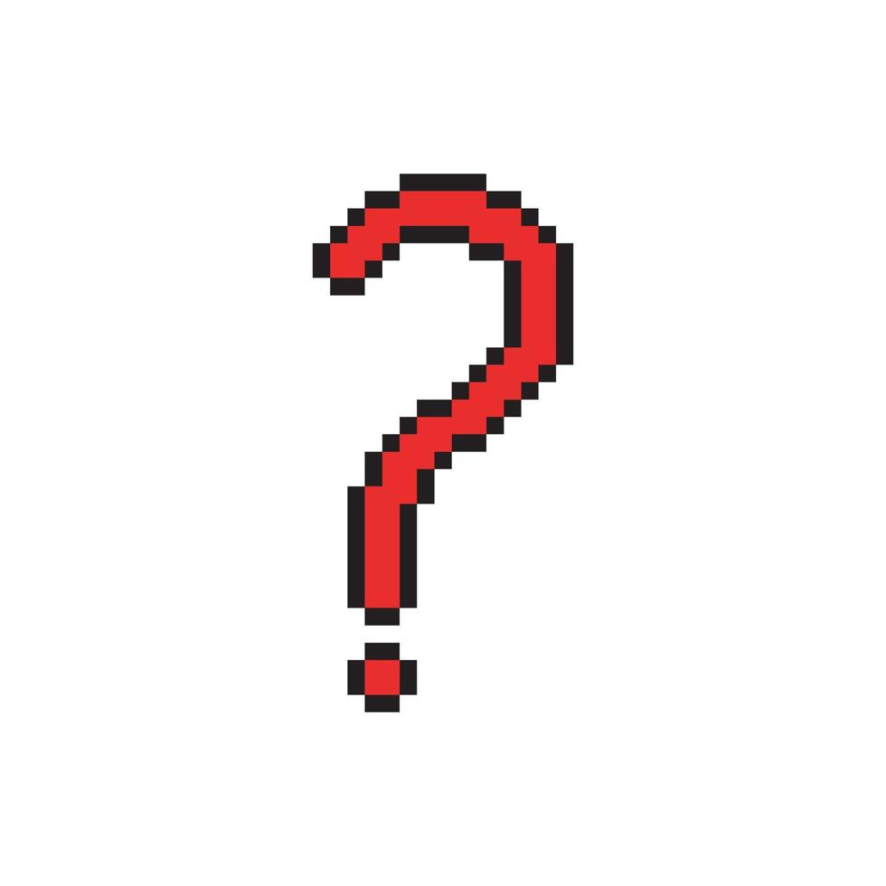 Question mark icon pixel art design. 12667365 Vector Art at Vecteezy Question mark icon pixel art design. 12667365 Vector Art at Vecteezy