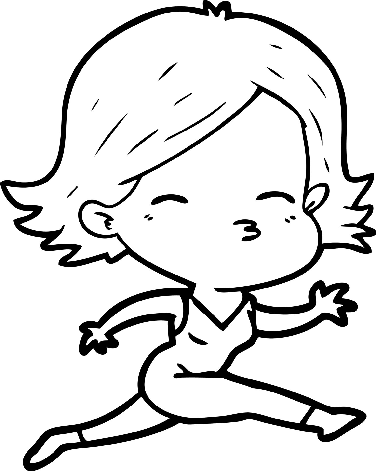 Cartoon Woman Character 12667945 Vector Art At Vecteezy