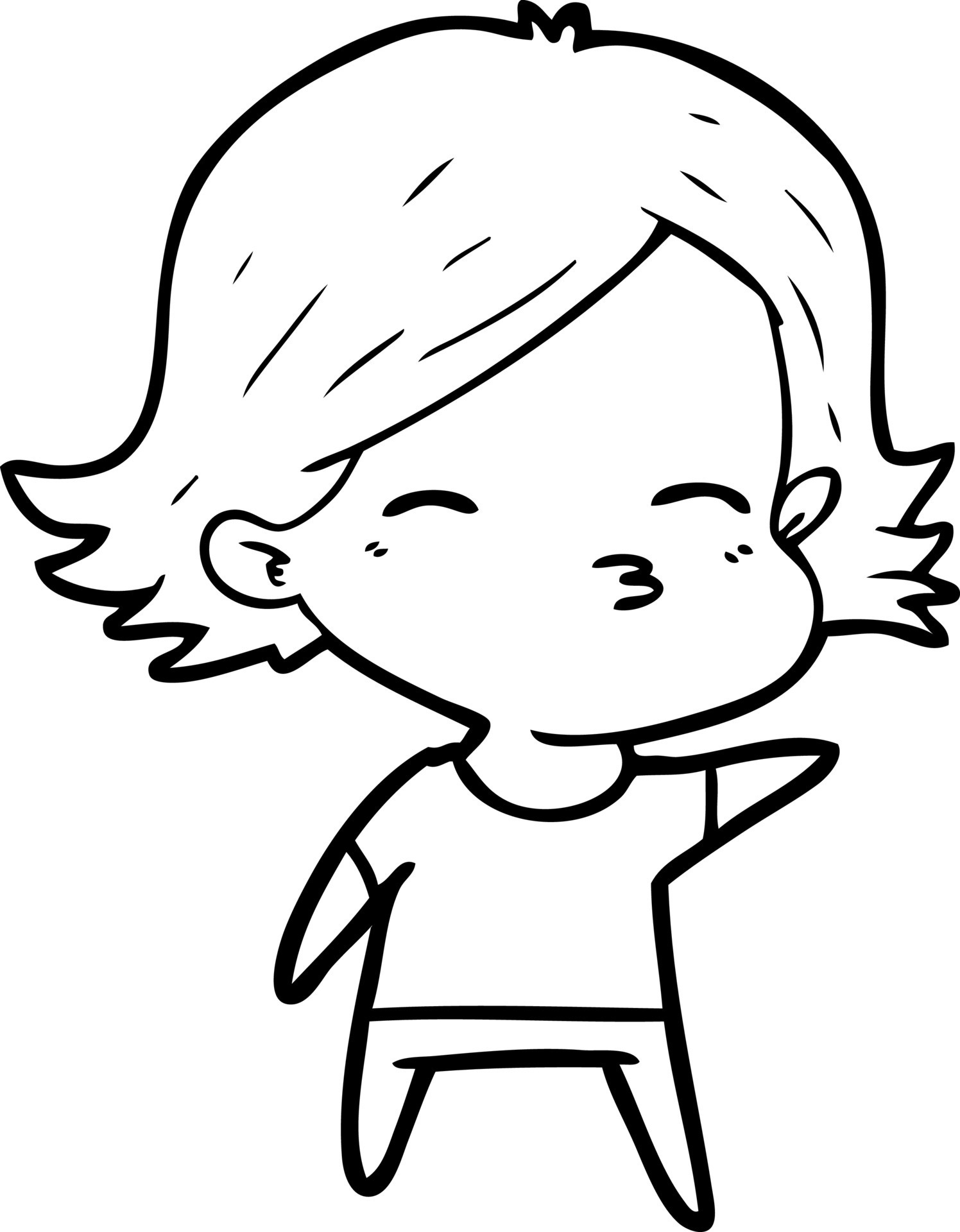 Cartoon Woman Character 12668016 Vector Art At Vecteezy