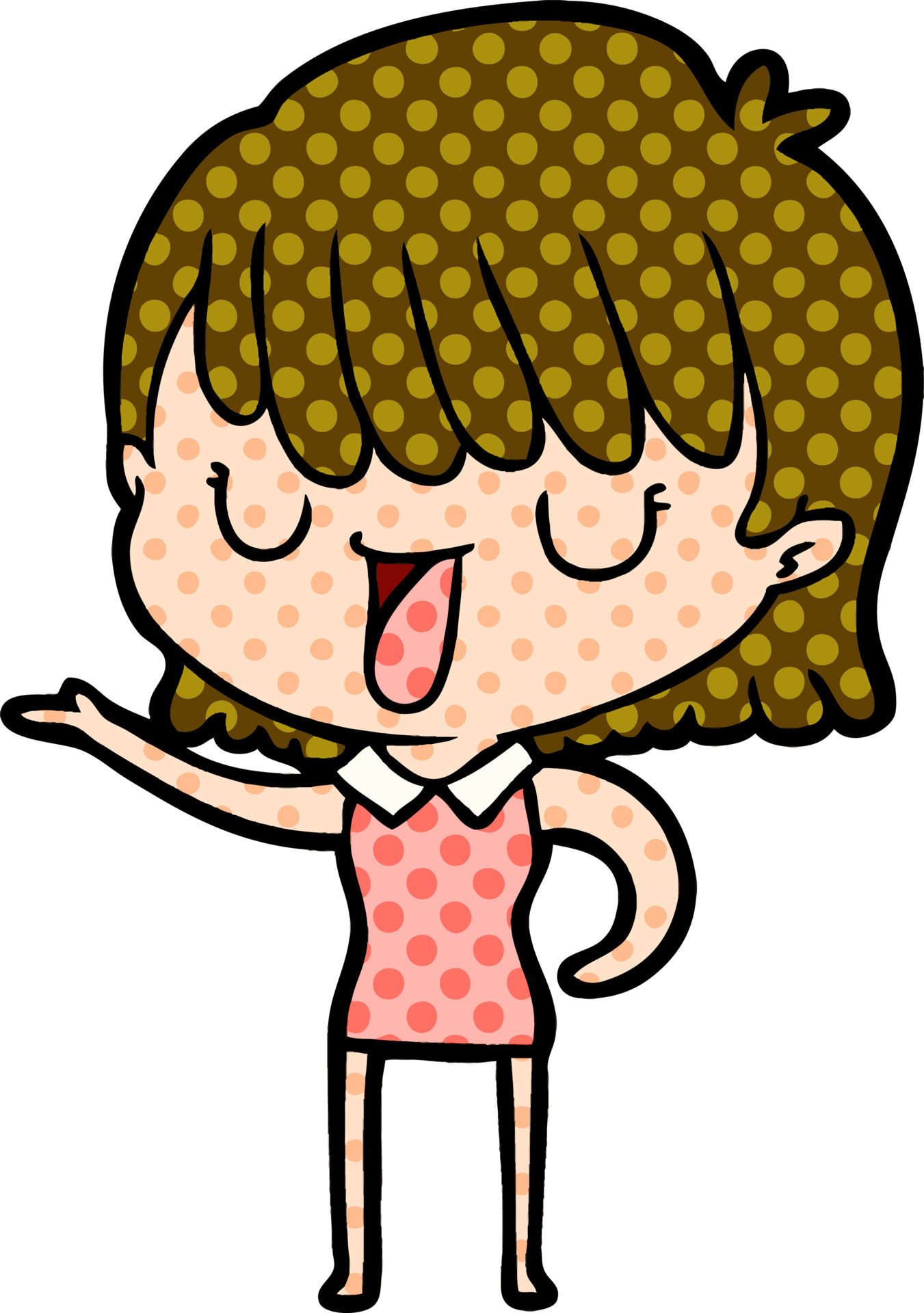Cartoon Woman Character 12668031 Vector Art At Vecteezy