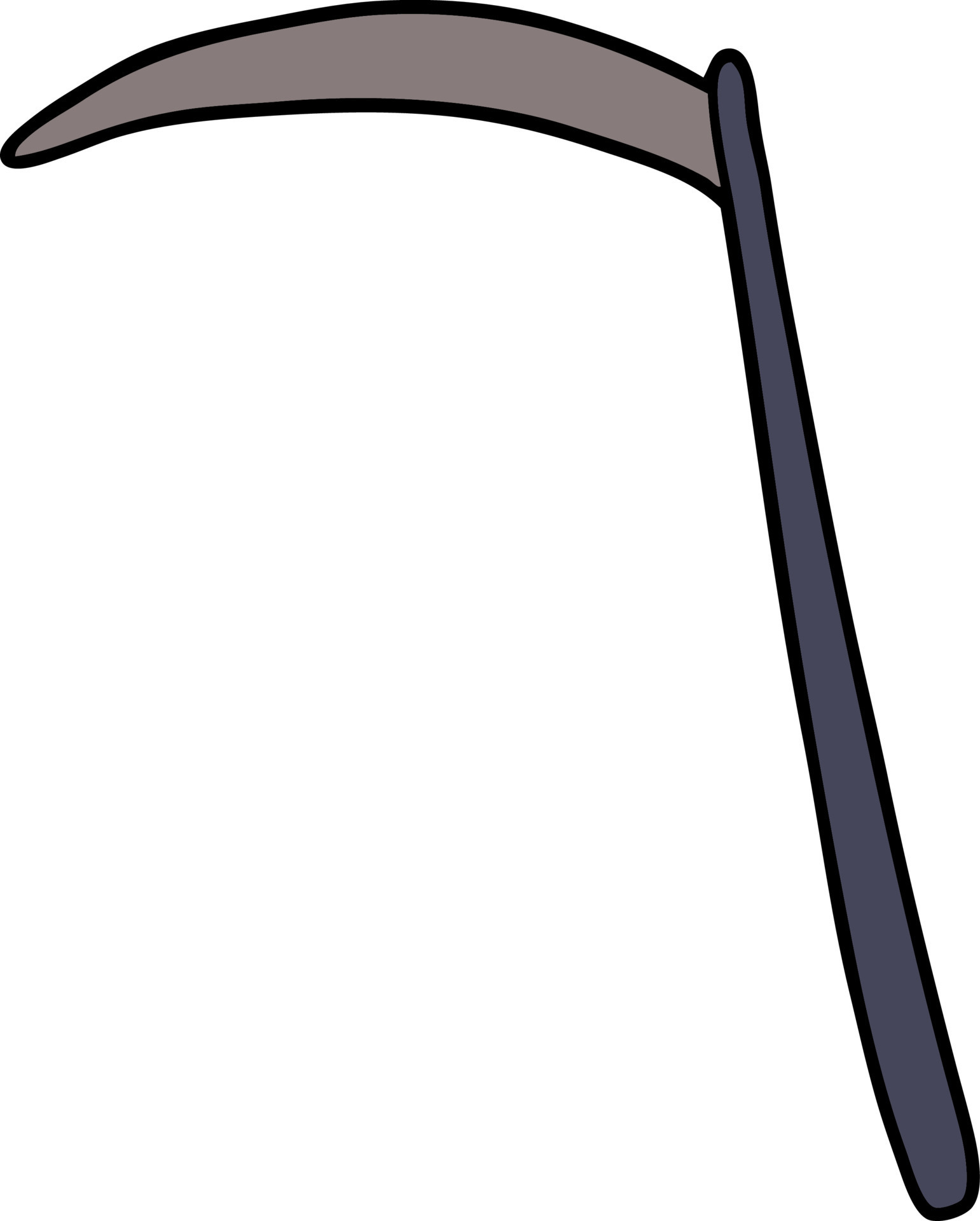 Vector Cartoon Scythe 12668512 Vector Art At Vecteezy