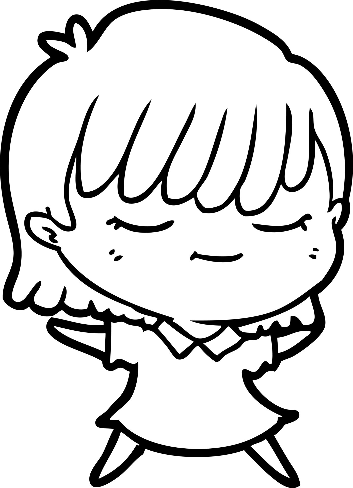 Cartoon Woman Character 12669167 Vector Art At Vecteezy