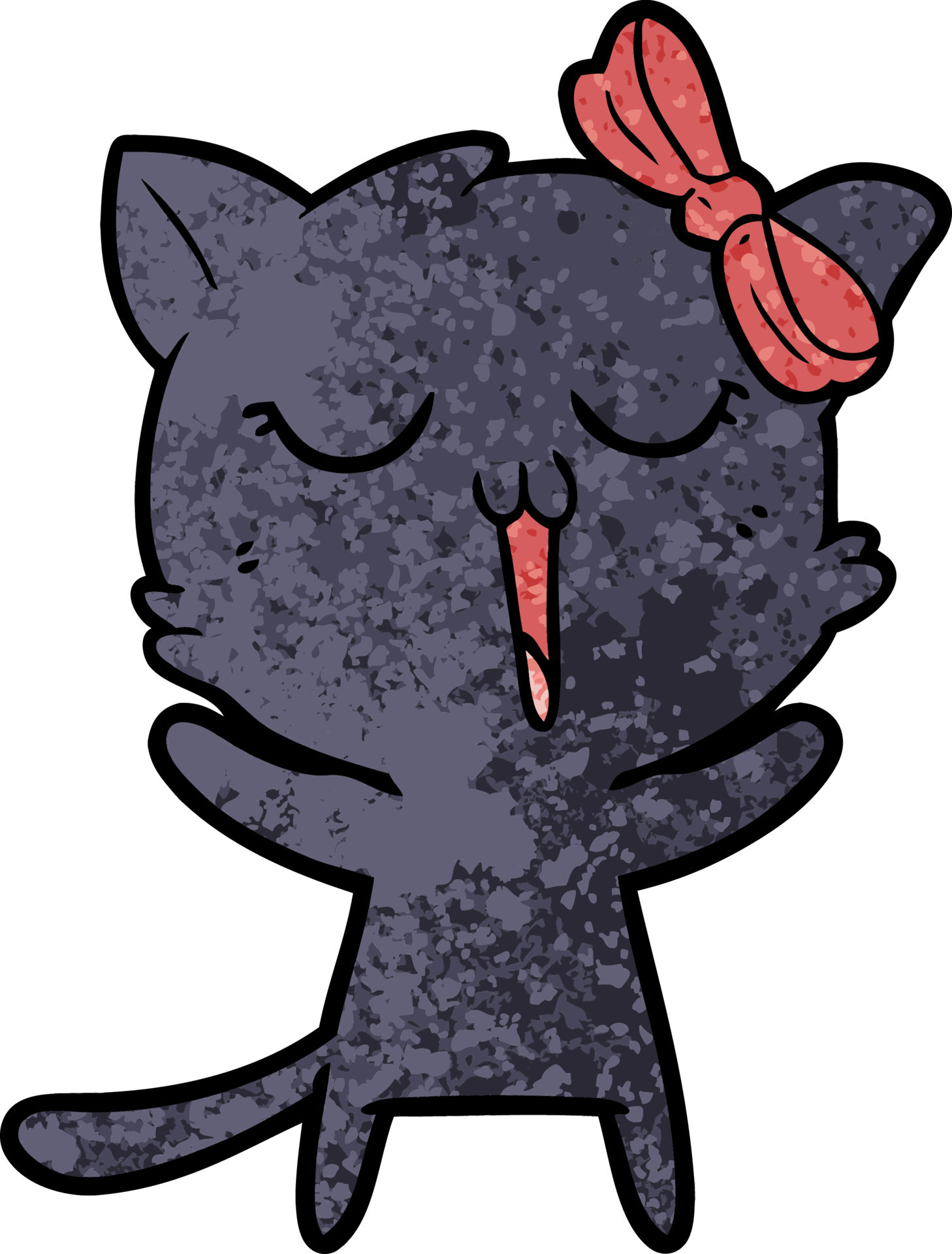 Cartoon Cat Character 12669284 Vector Art At Vecteezy