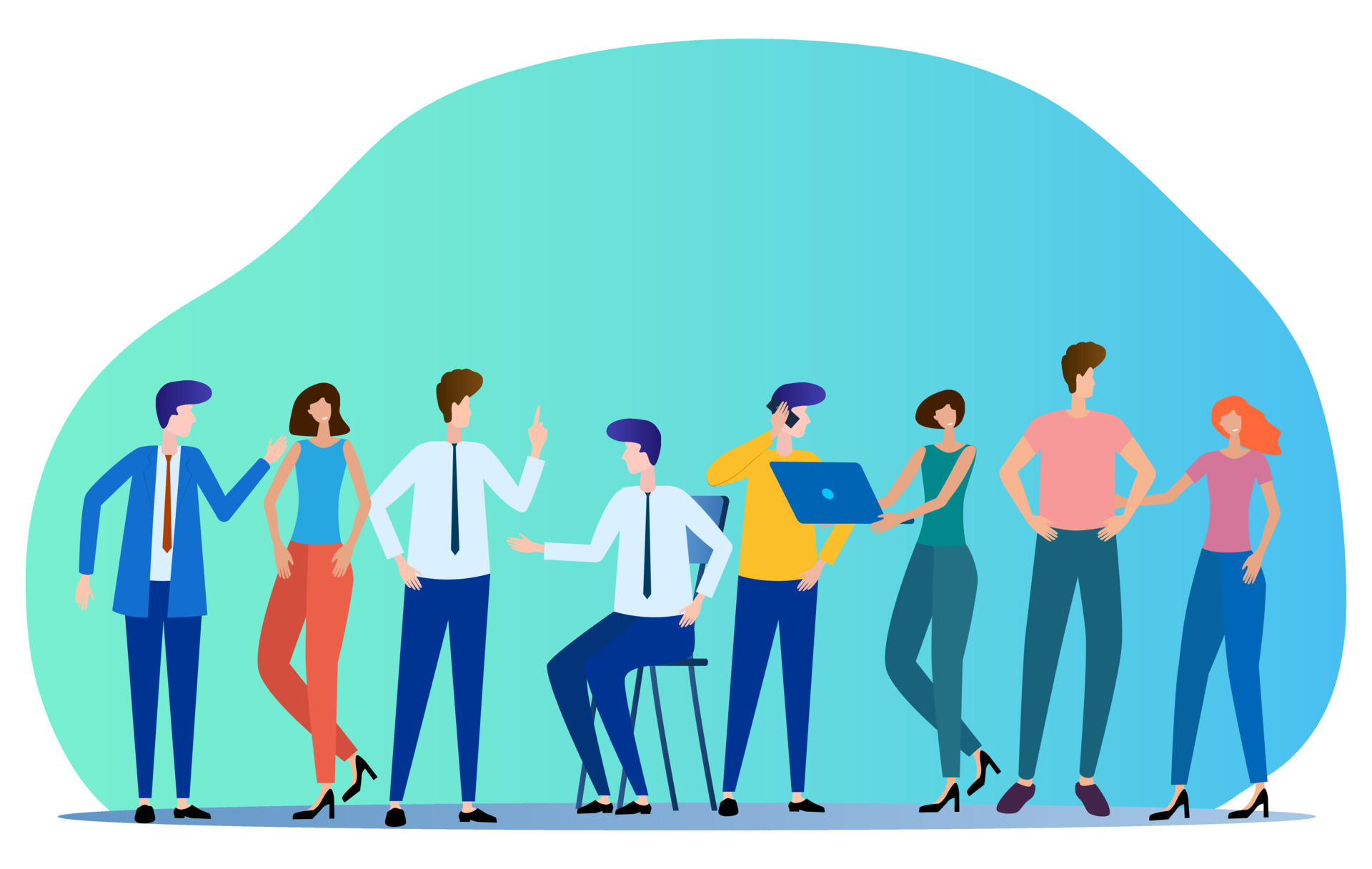 People Communicate With Each Otherbusiness Issues Are Resolved And Ways Out Of Difficult
