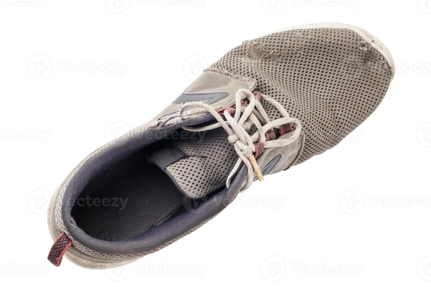 one worn out sneaker isolated on white background 12670420 Stock Photo ...