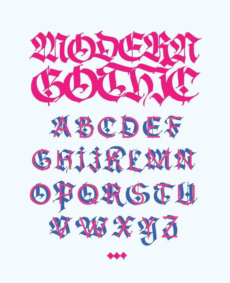 Gothic, display English alphabet. Vector. Medieval Latin letters ... Gothic, display English alphabet. Vector. Medieval Latin letters ...