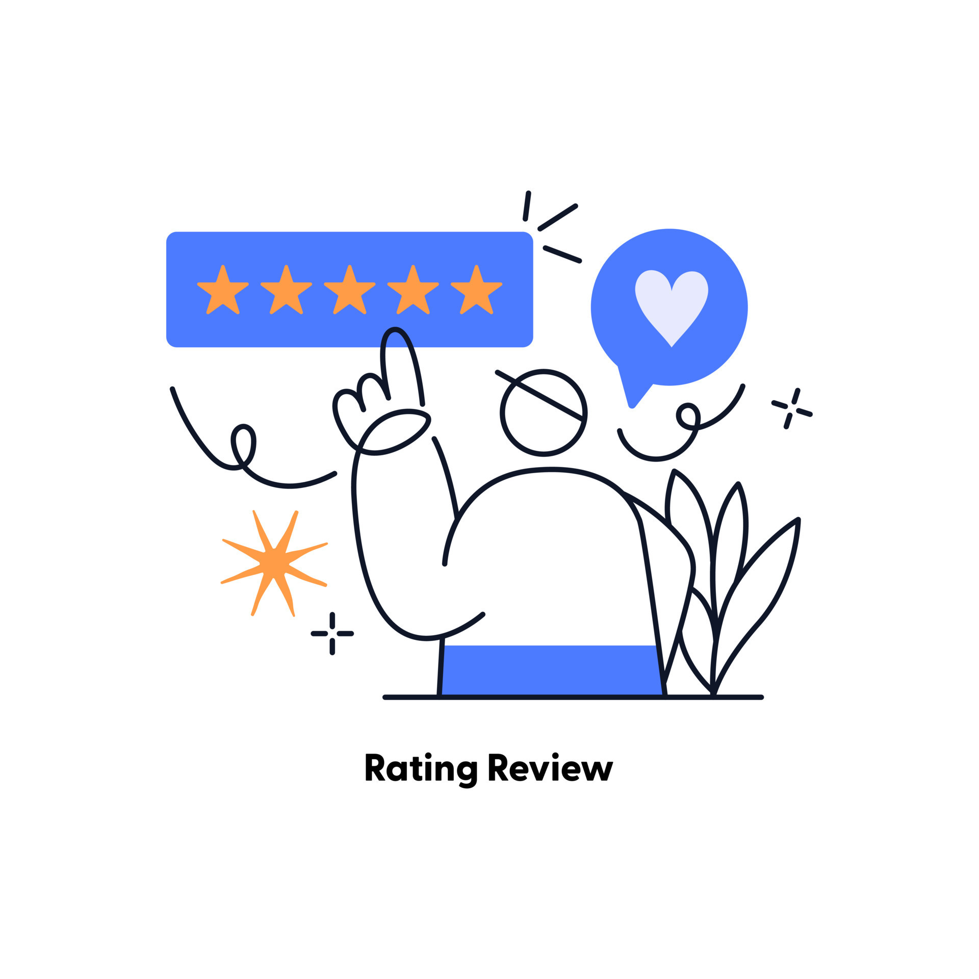 People give review rating and feedback. Flat vector illustration. Customer choice. Rank rating ...