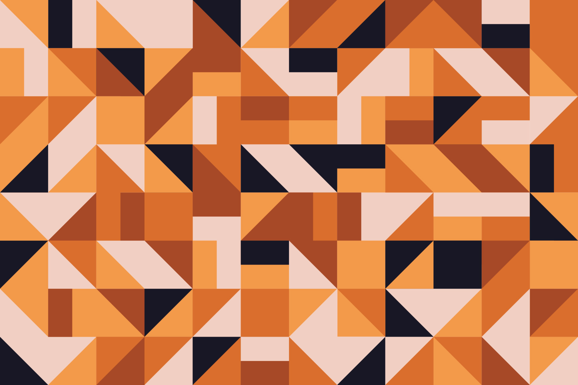 Triangle Mosaic Geometry Seamless Pattern Brown Geometric Rectangle Triangular Tracery Tileable