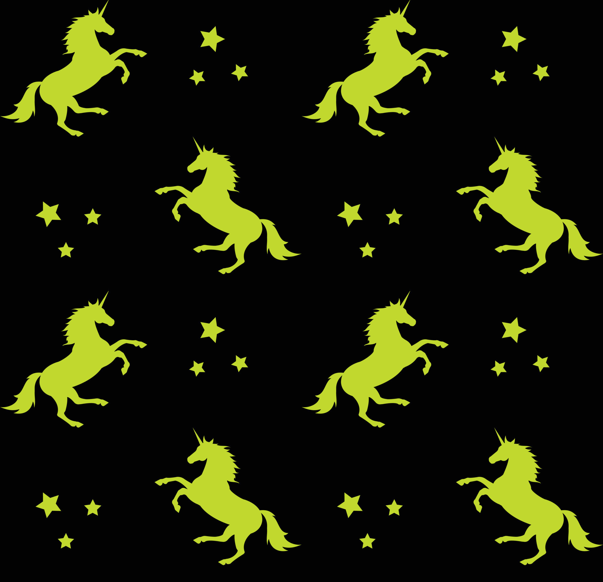 Vector Seamless Pattern Of Unicorn Silhouette 12673066 Vector Art At
