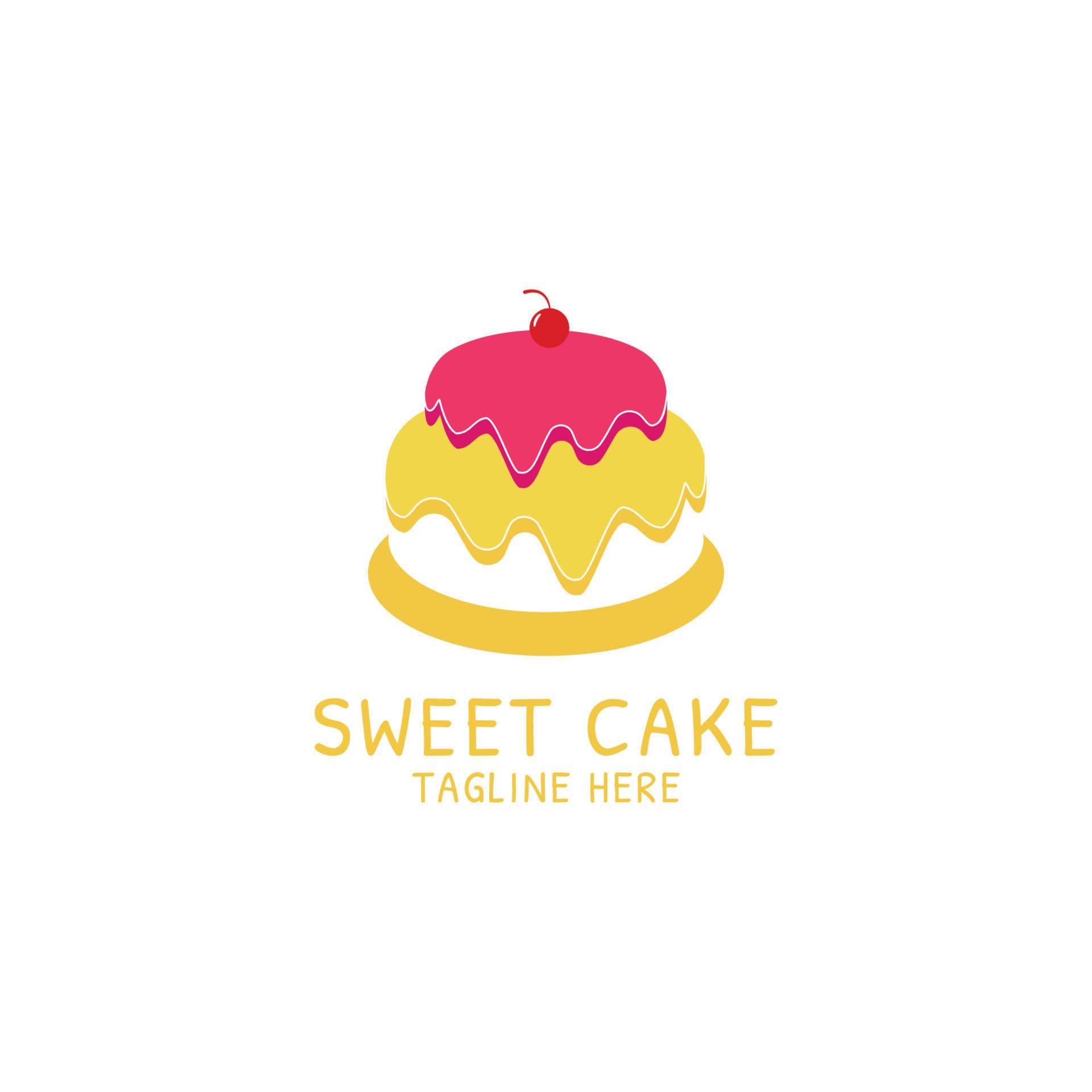 Sweet Cake Logo Icon Design Template Luxury Vector 12673640 Vector