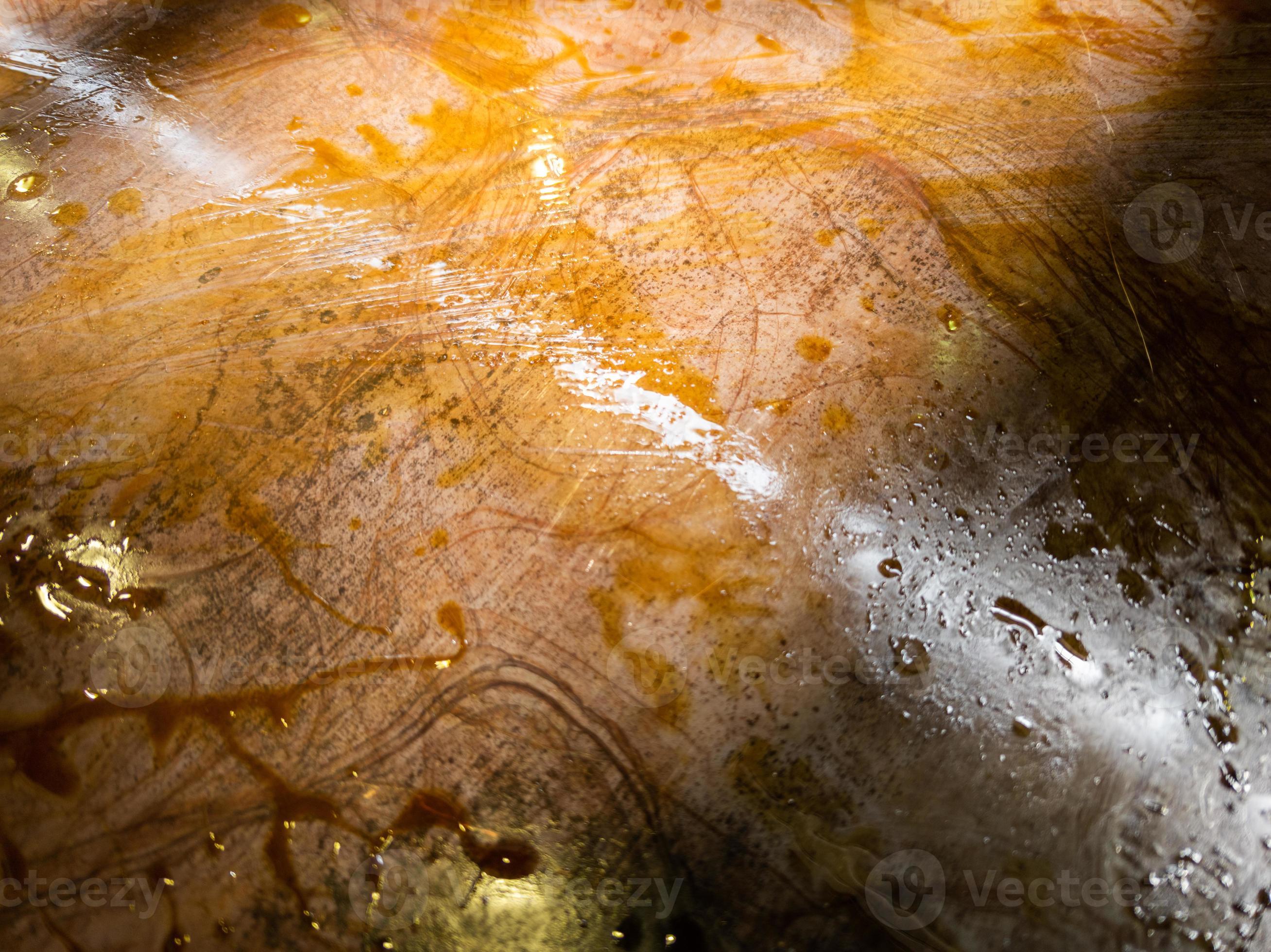 Oiled Burnt Brown Steel Sheet Full Frame Close Up Background 12673948