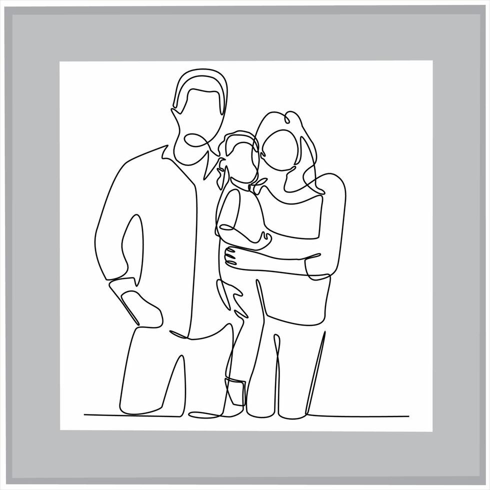 continuous line art 12674573 Vector Art at Vecteezy