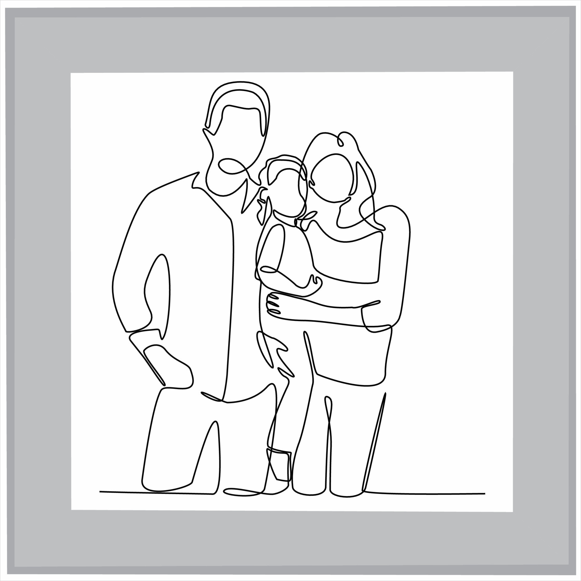 continuous line art 12674573 Vector Art at Vecteezy