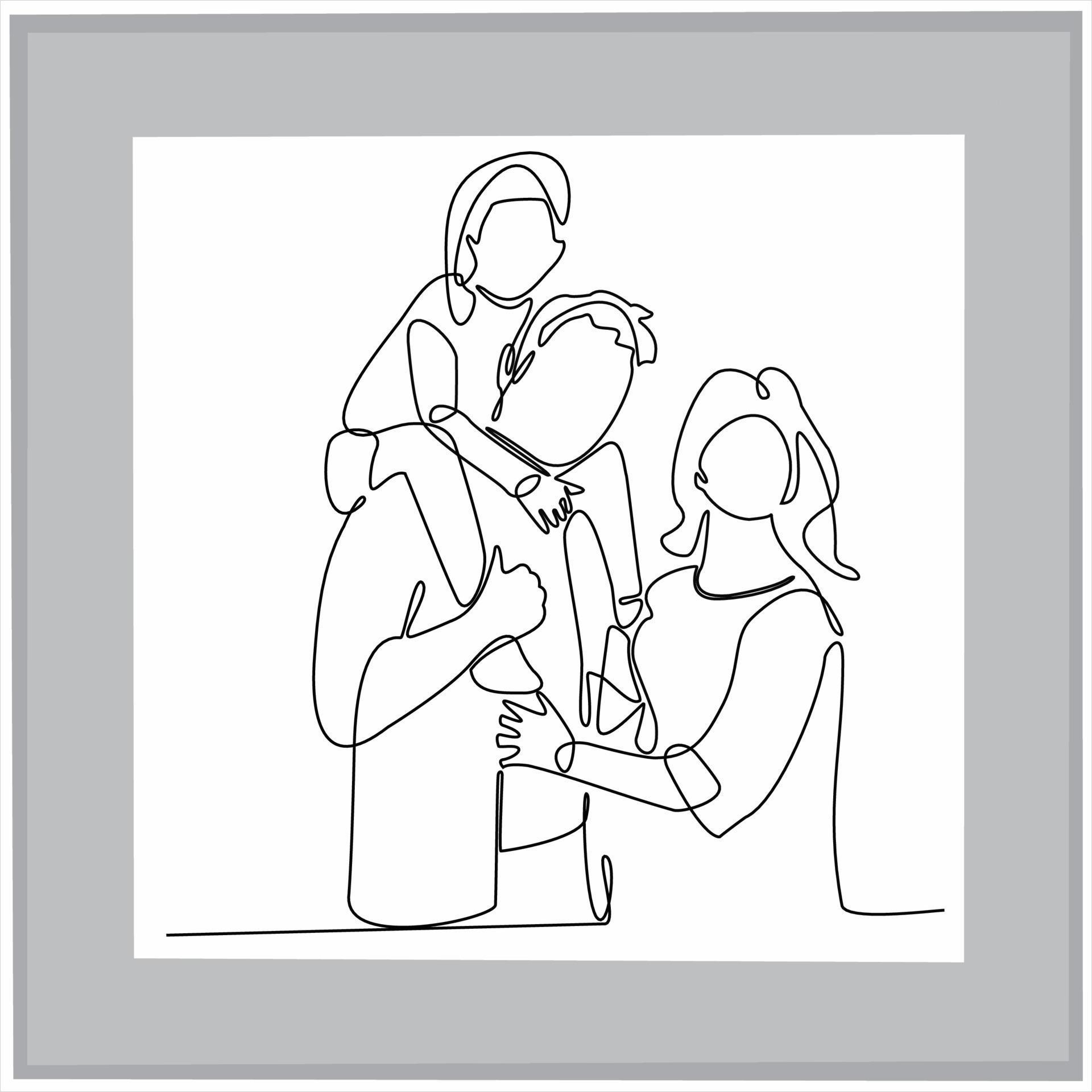 continuous line art 12674574 Vector Art at Vecteezy