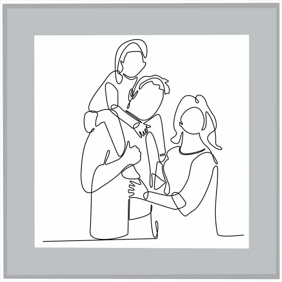 continuous line art 12674574 Vector Art at Vecteezy