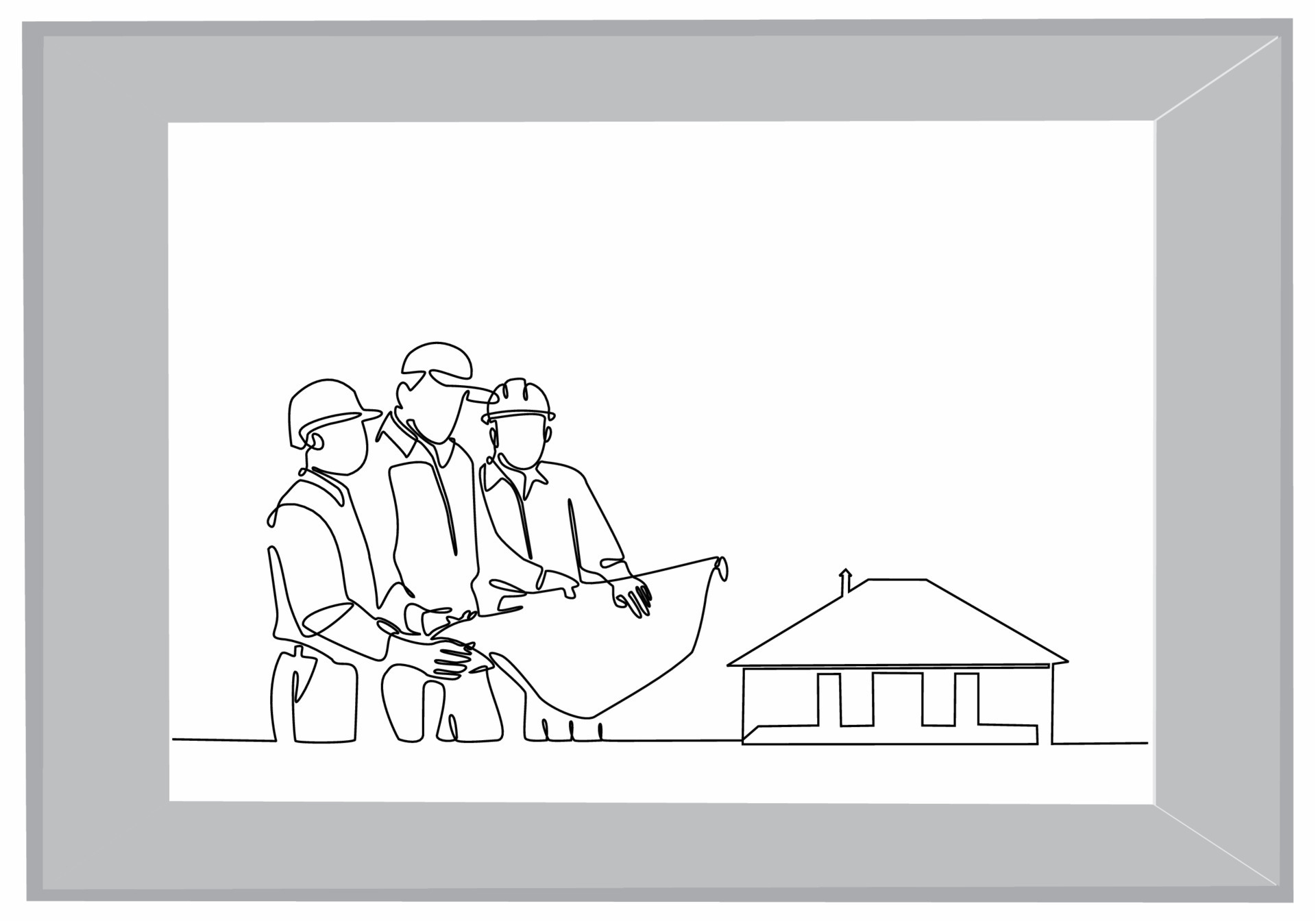 continuous line art 12674590 Vector Art at Vecteezy