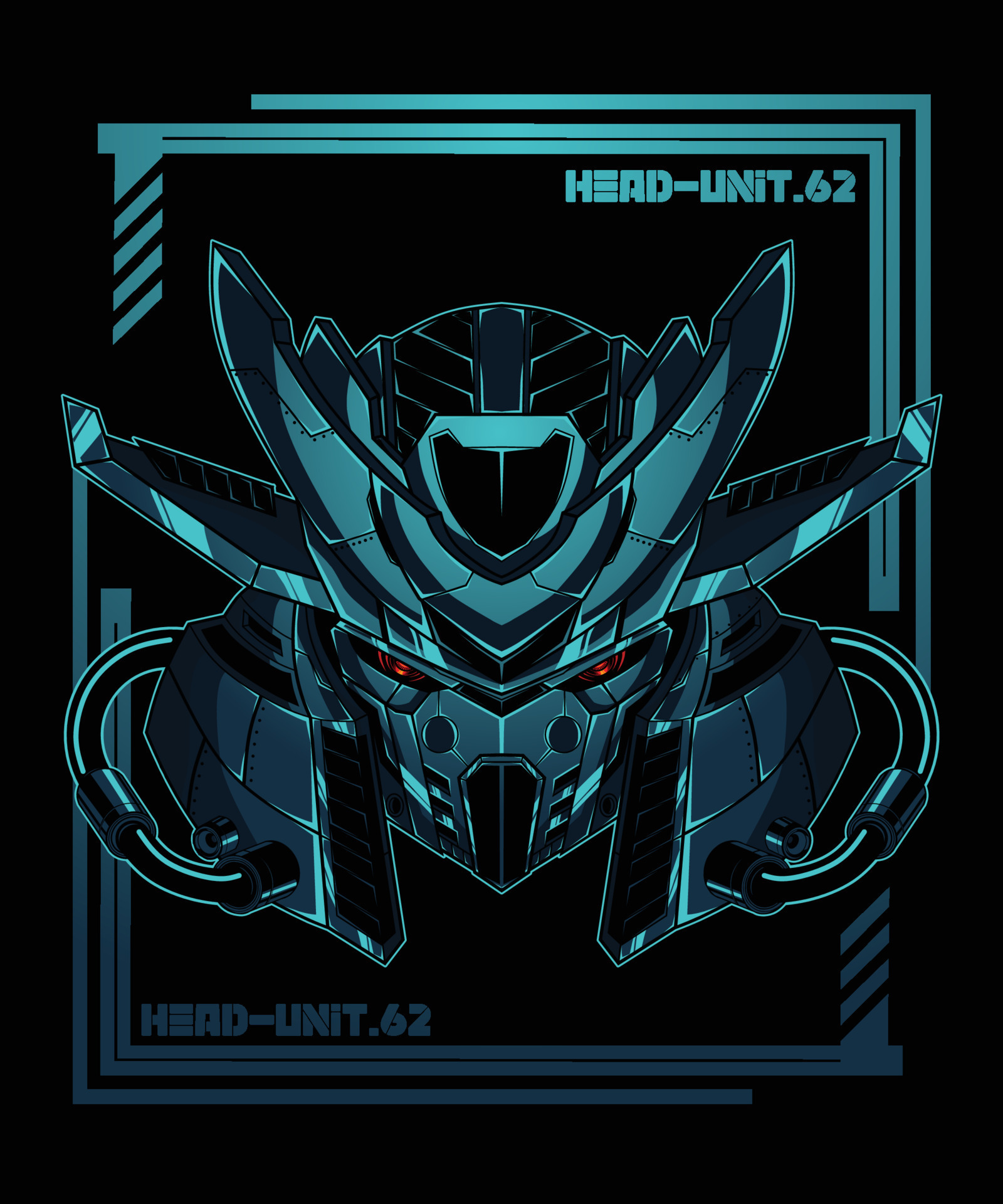 Robot Head Mascot Logo Illustration 12676689 Vector Art at Vecteezy