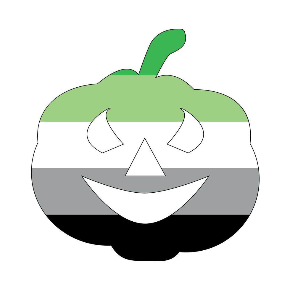Aromantic Pride Flag Illustration Lgbt Community Bright Concept