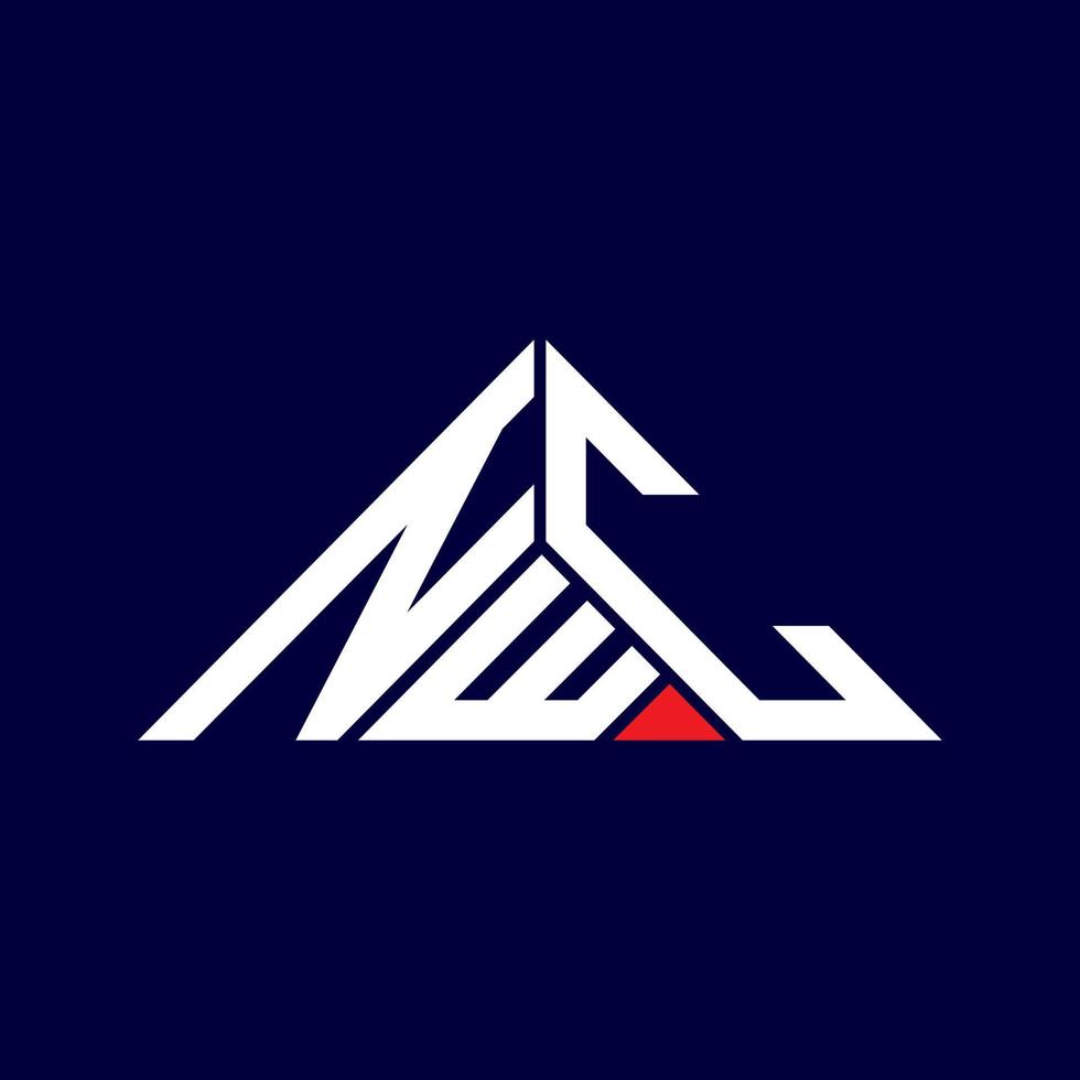 Nwc Letter Logo Creative Design With Vector Graphic Nwc Simple And Modern Logo In Triangle