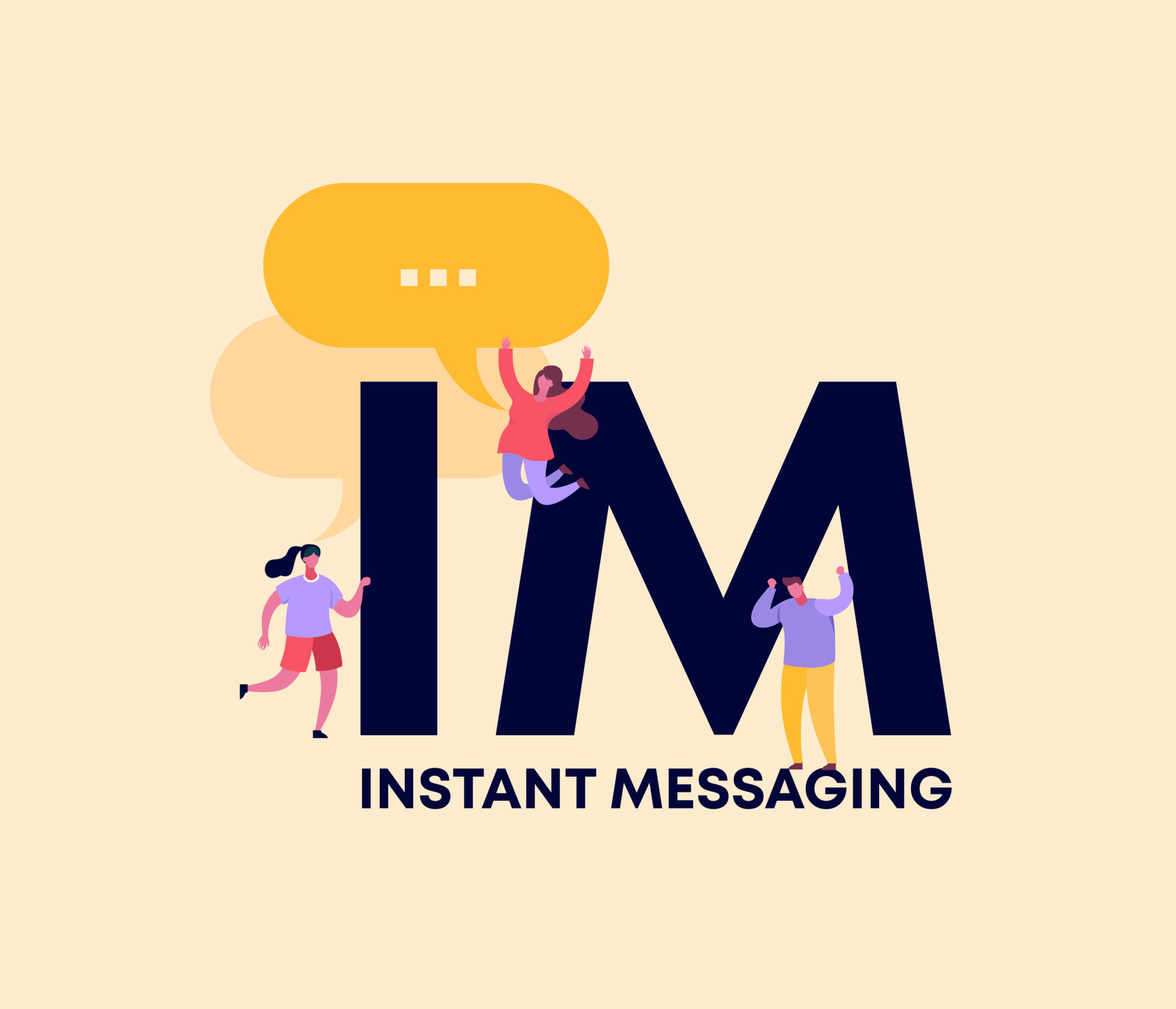 IM instant messaging. High speed information transfer and coding ...