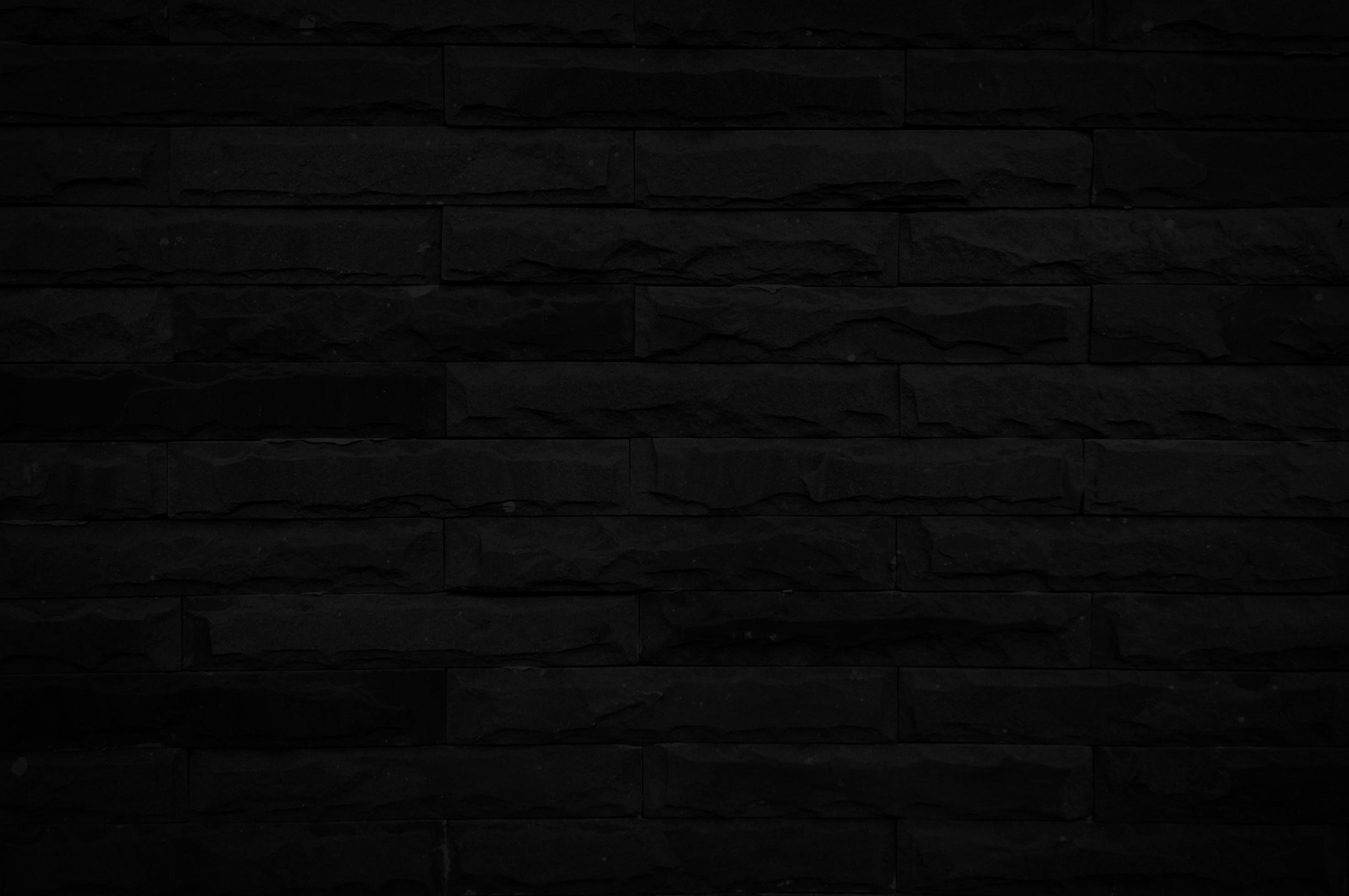 Old black brick wall texture for background with copy space for design. dark wallpaper 12680667 ...