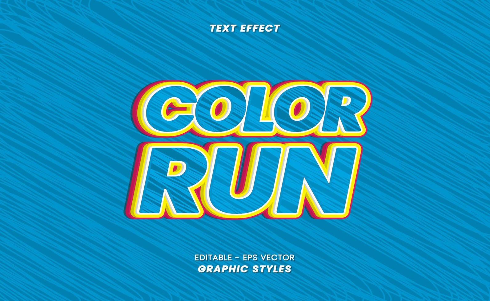 Color Run Text Effect with Background. Effects can be used in Graphic ... Color Run Text Effect with Background. Effects can be used in Graphic ...