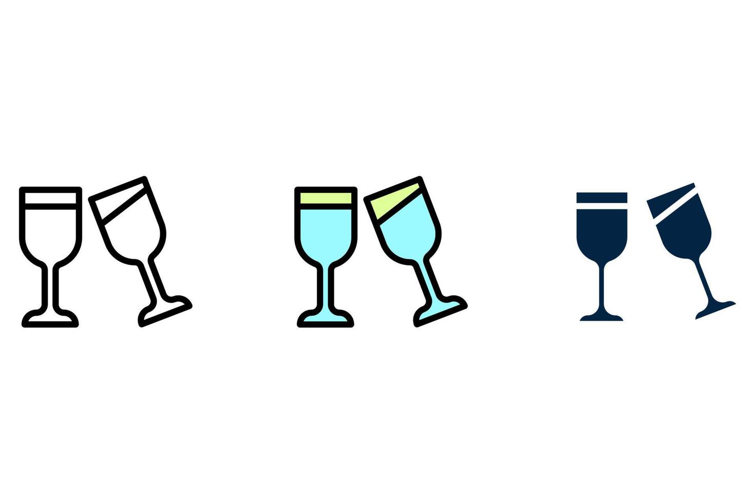 wine glass concept line icon. Simple element illustration. wine glass ... wine glass concept line icon. Simple element illustration. wine glass ...