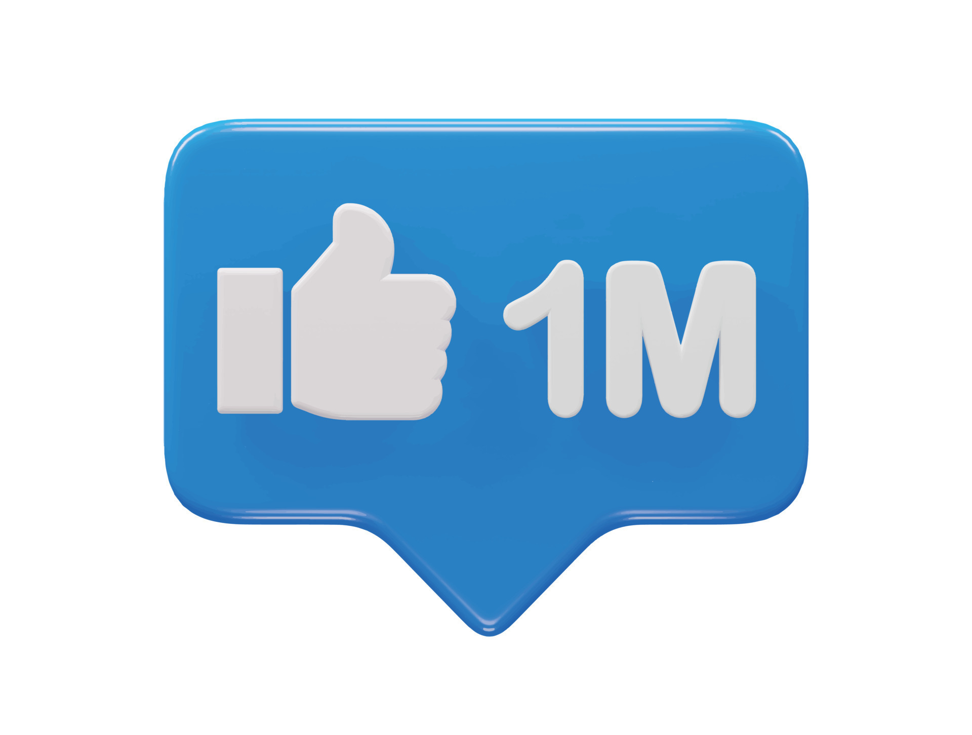 Like react icon 3d render vector 12689014 Vector Art at Vecteezy