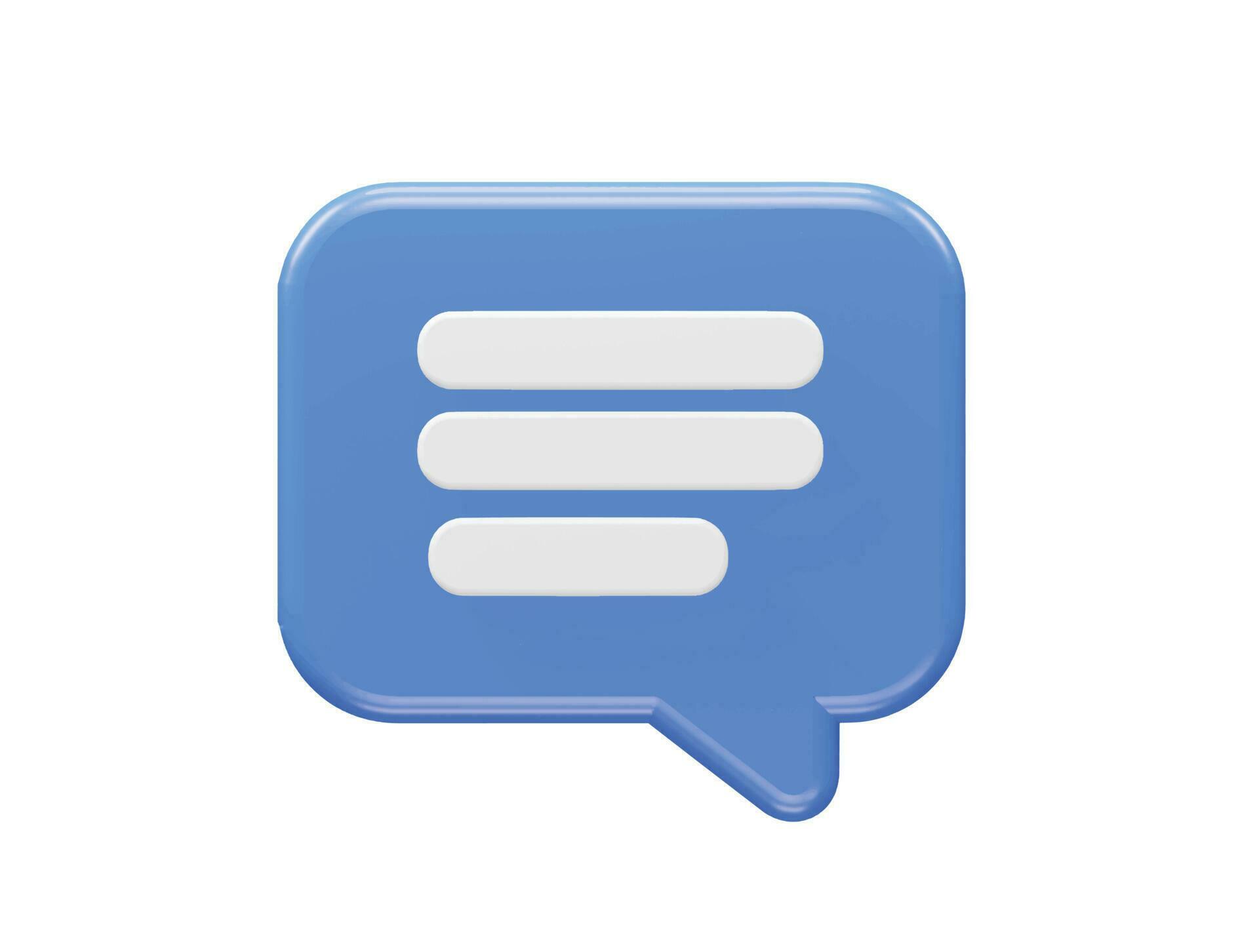 Message icon 3d 12689031 Vector Art at Vecteezy