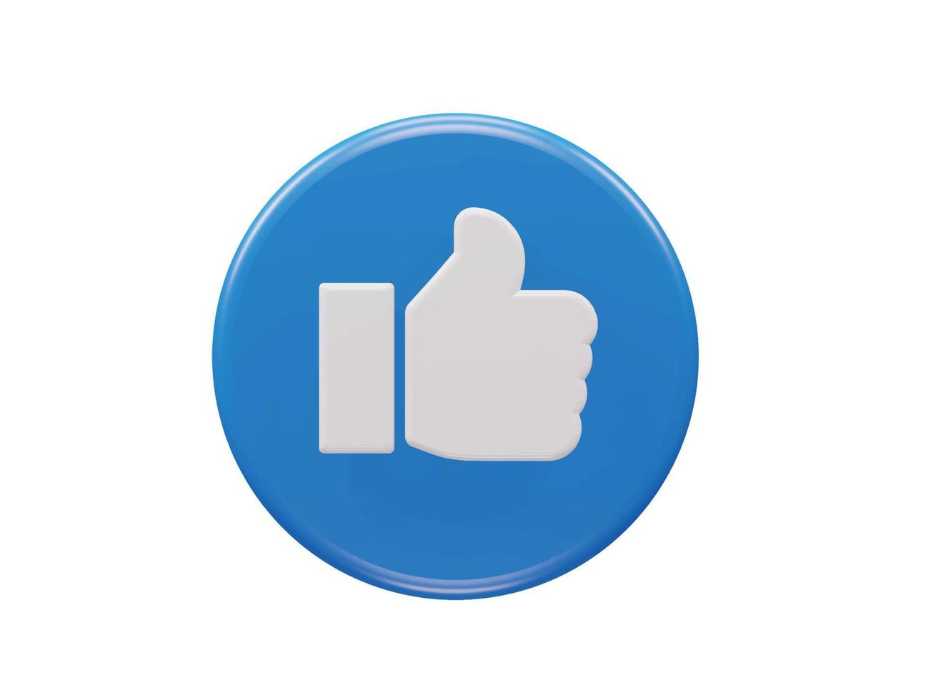 Like react icon 3d render vector 12689111 Vector Art at Vecteezy