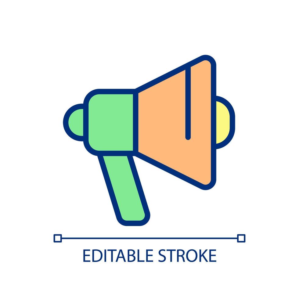 Advertising pixel perfect RGB color icon. Promoting product sales ...