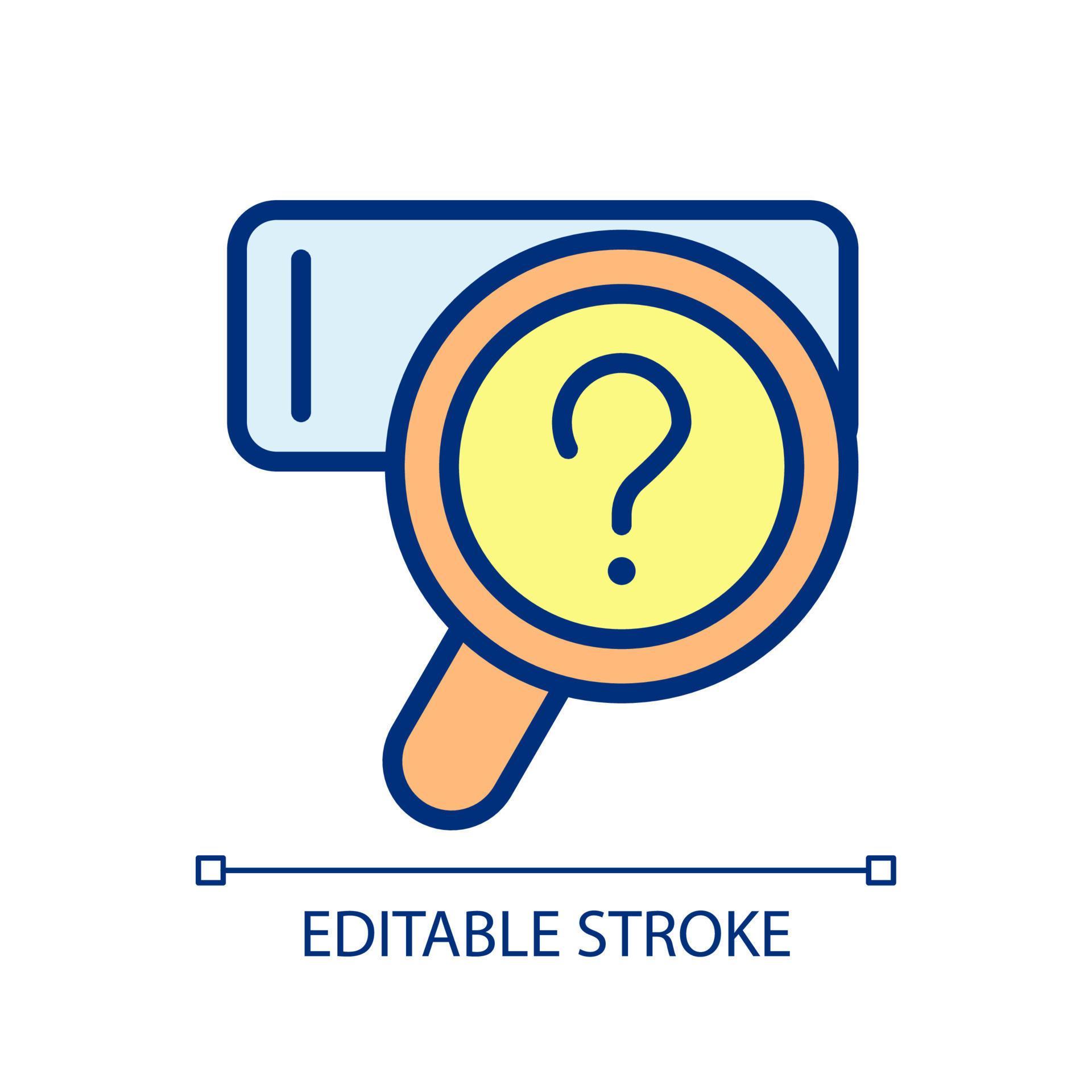 Search platform pixel perfect RGB color icon. Showing results. Web ...