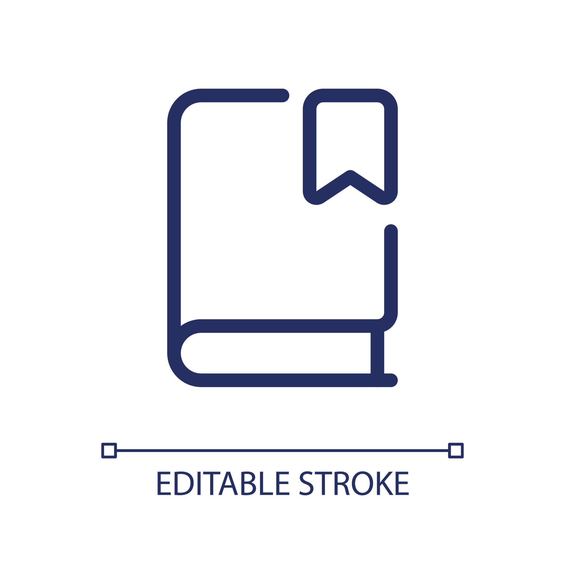 Saving Book For Future Pixel Perfect Linear Ui Icon Making Bookmark Reading Experience Gui