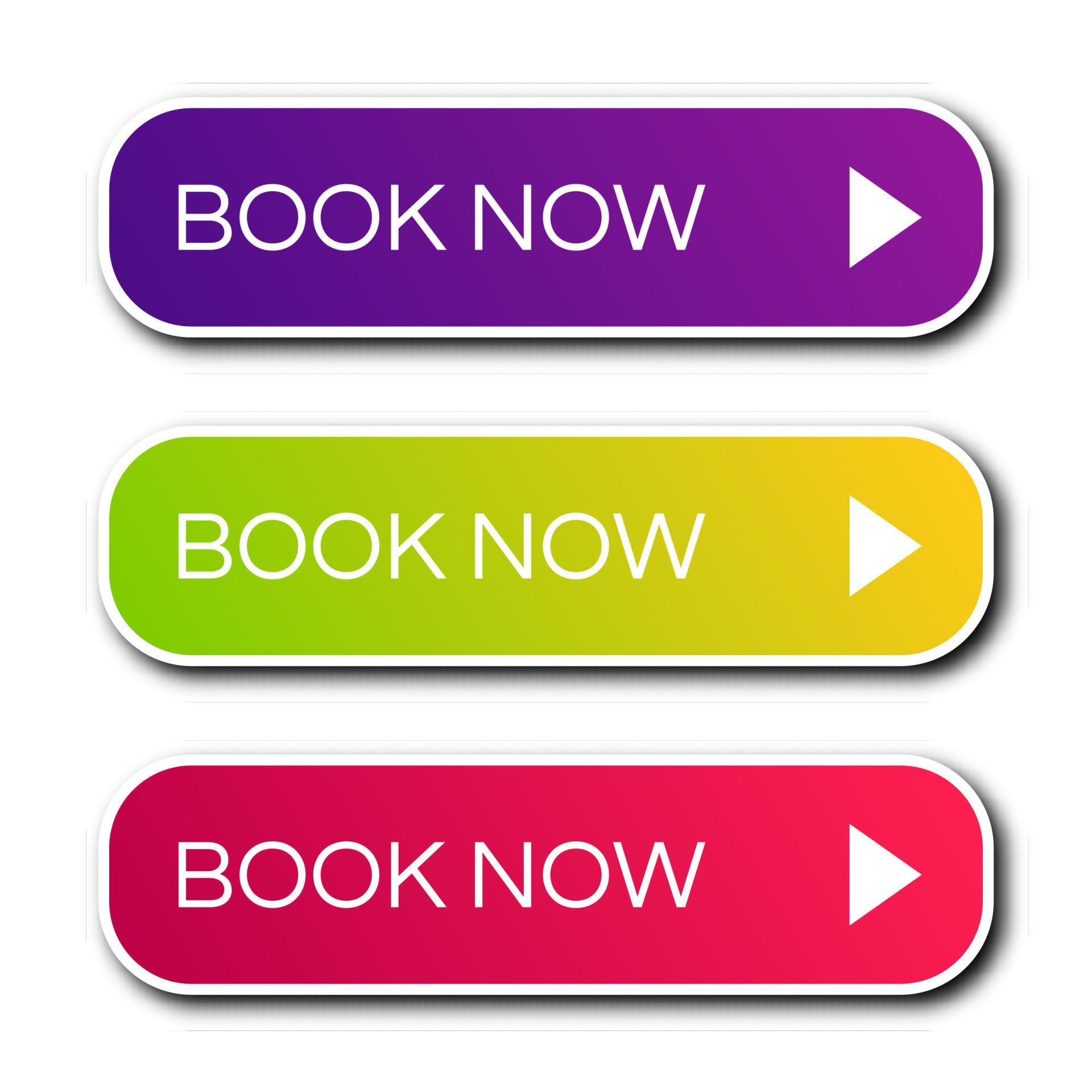 Set of three modern gradient buttons with shadows 12695441 Vector Art at Vecteezy