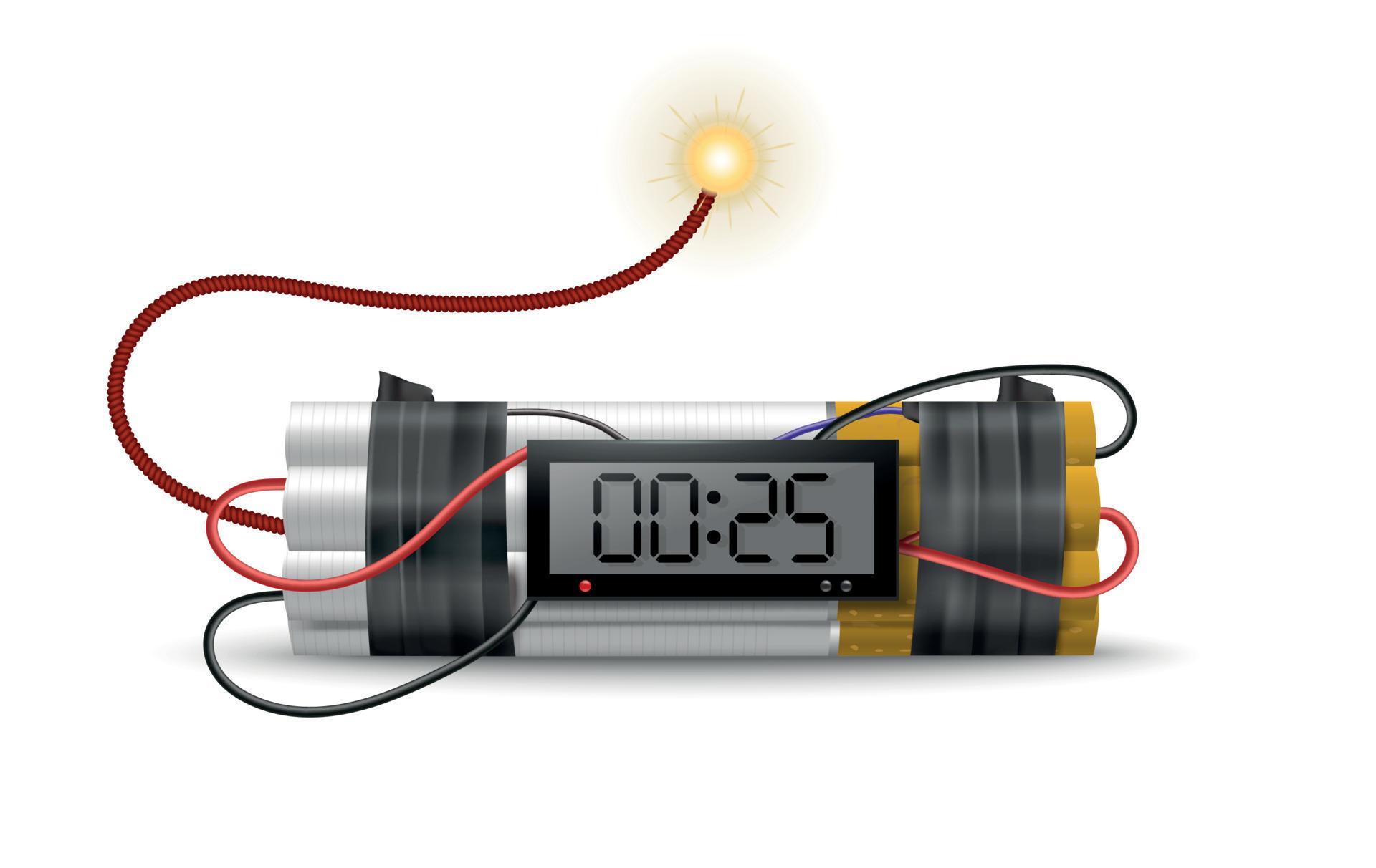 Dynamite Timer Bomb Composition 12696971 Vector Art at Vecteezy