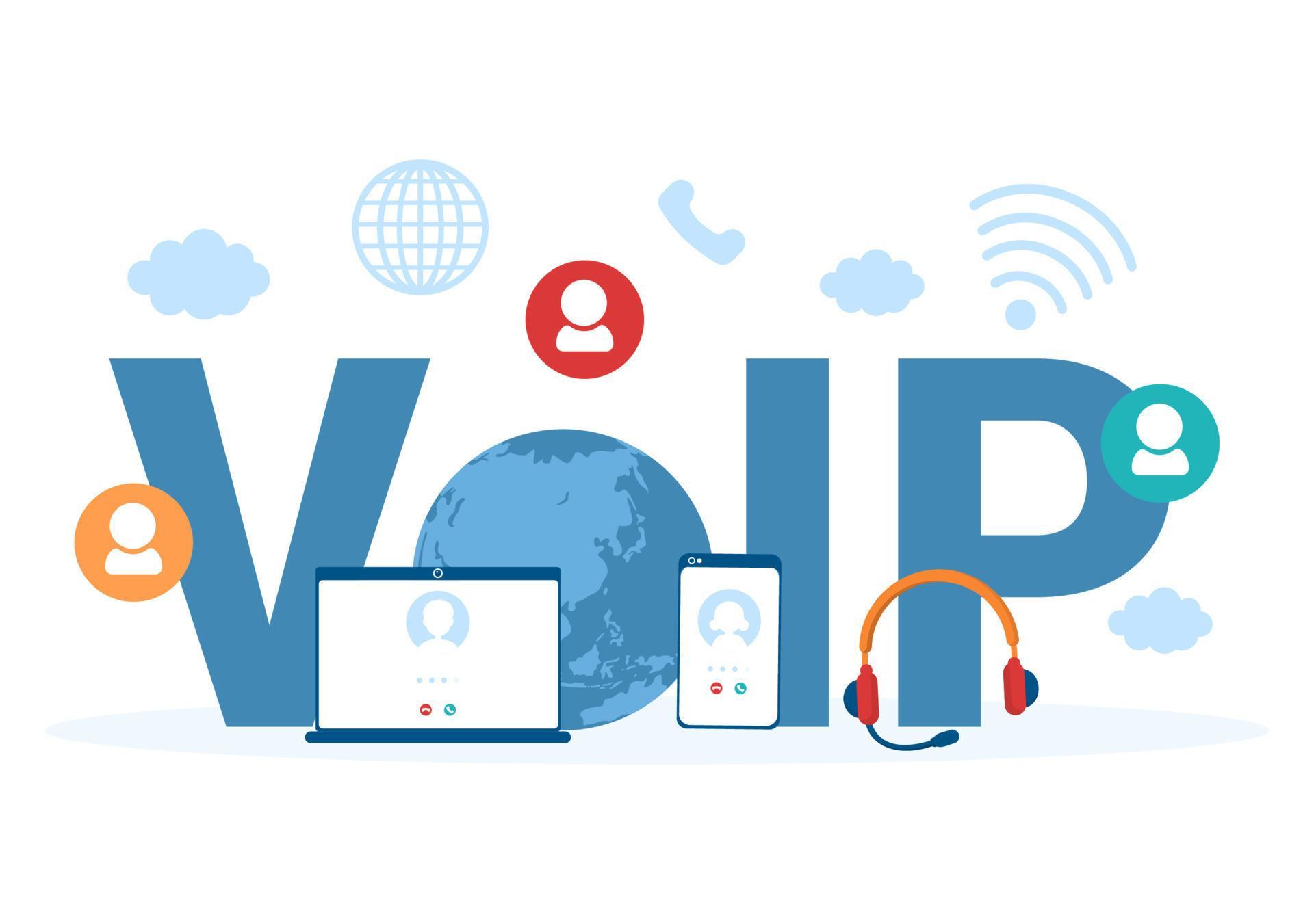 VOIP or Voice Over Internet Protocol with Telephony Scheme Technology ...