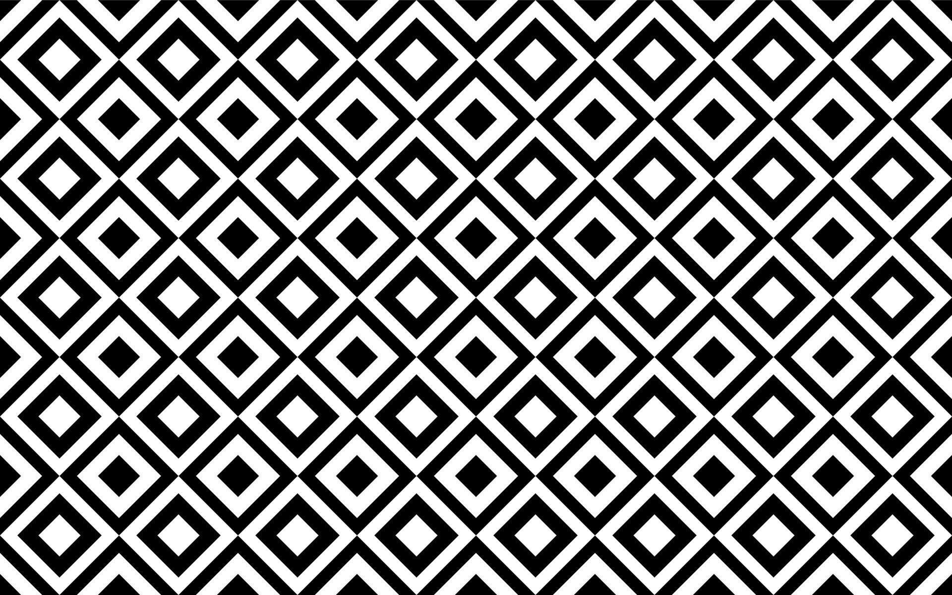 Black And White Seamless Vector Geometric Pattern Monochrome Repeating Pattern Optical