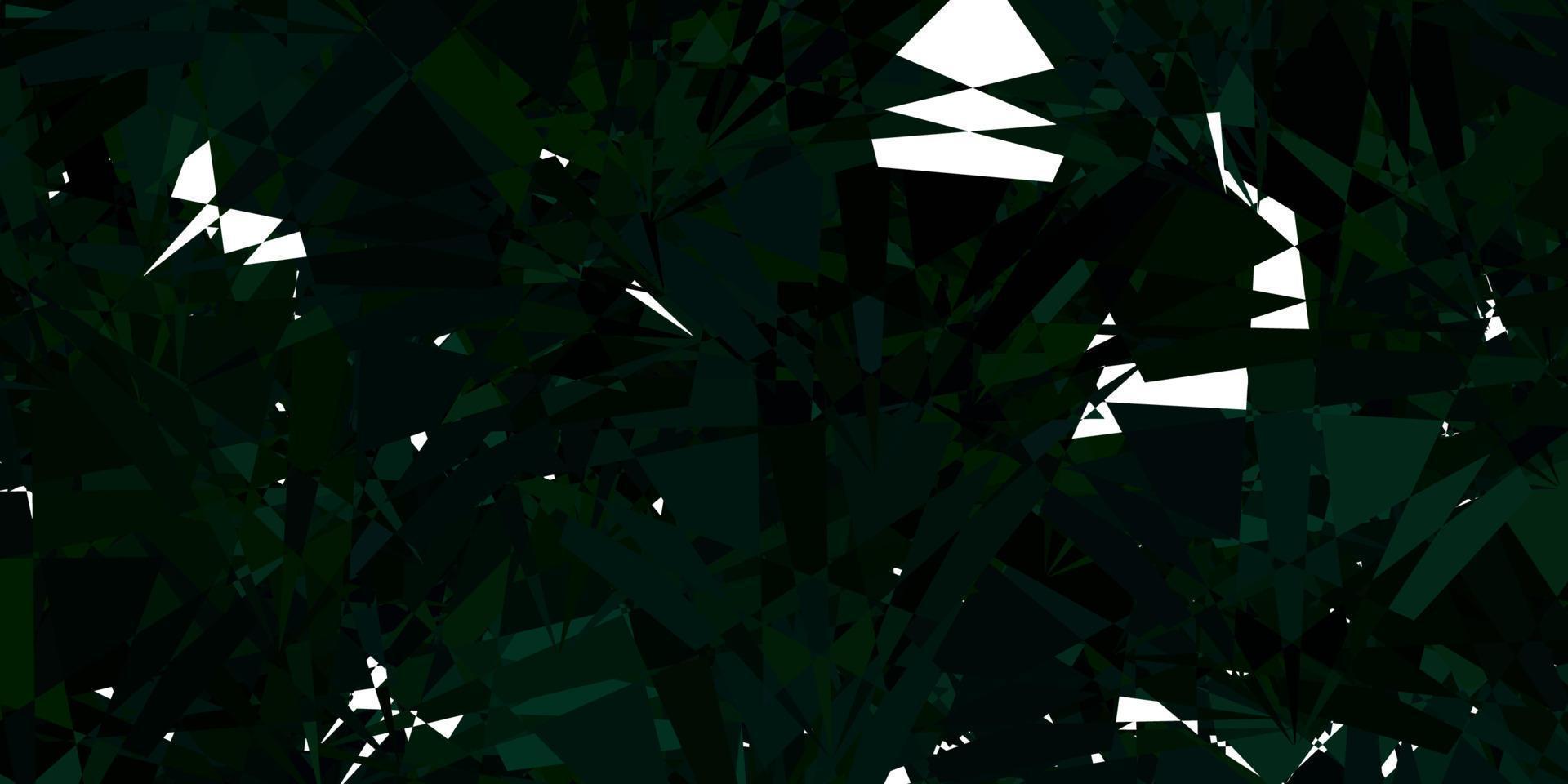 Dark Green Vector Background With Polygonal Forms 12698520 Vector Art