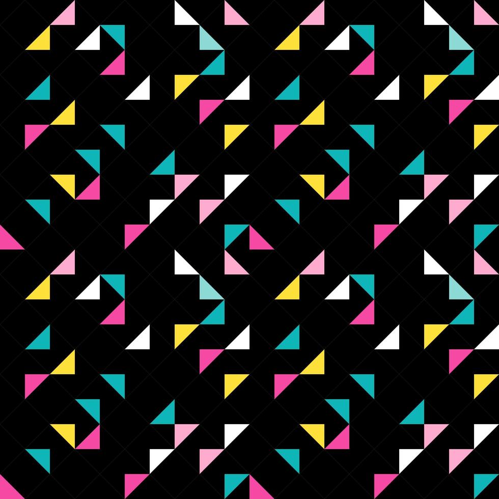 Retro triangle seamless pattern 12699277 Vector Art at Vecteezy