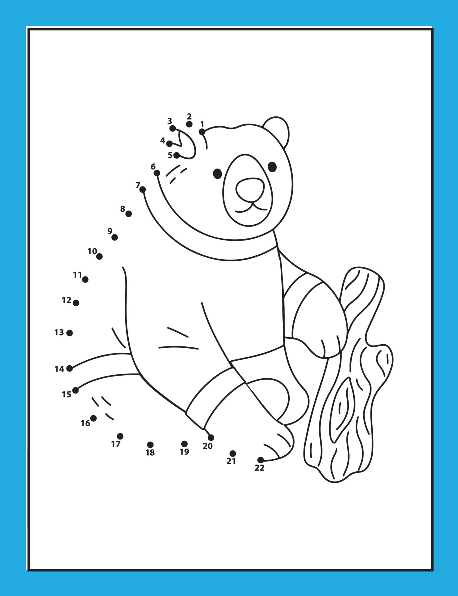 Dot To Dot Autumn Activity 12699580 Vector Art at Vecteezy
