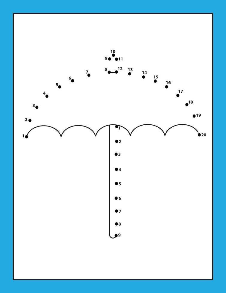 Dot To Dot Autumn Activity 12699585 Vector Art at Vecteezy