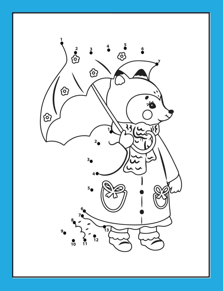 Dot To Dot Autumn Activity 12699589 Vector Art at Vecteezy