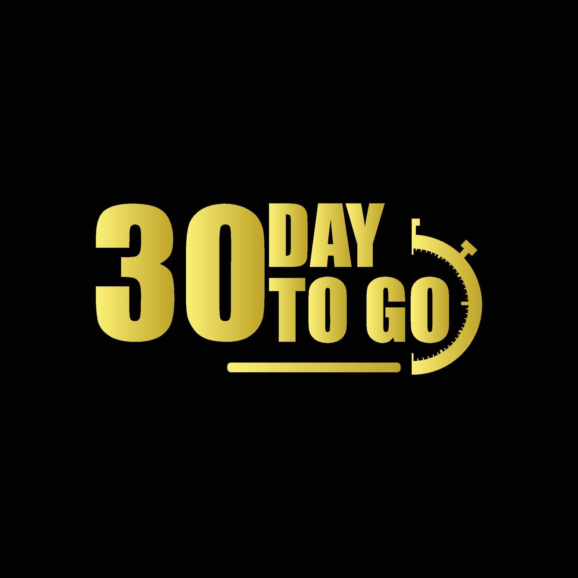 30 days to go Gradient button. Vector stock illustration 12699867 Vector Art at Vecteezy